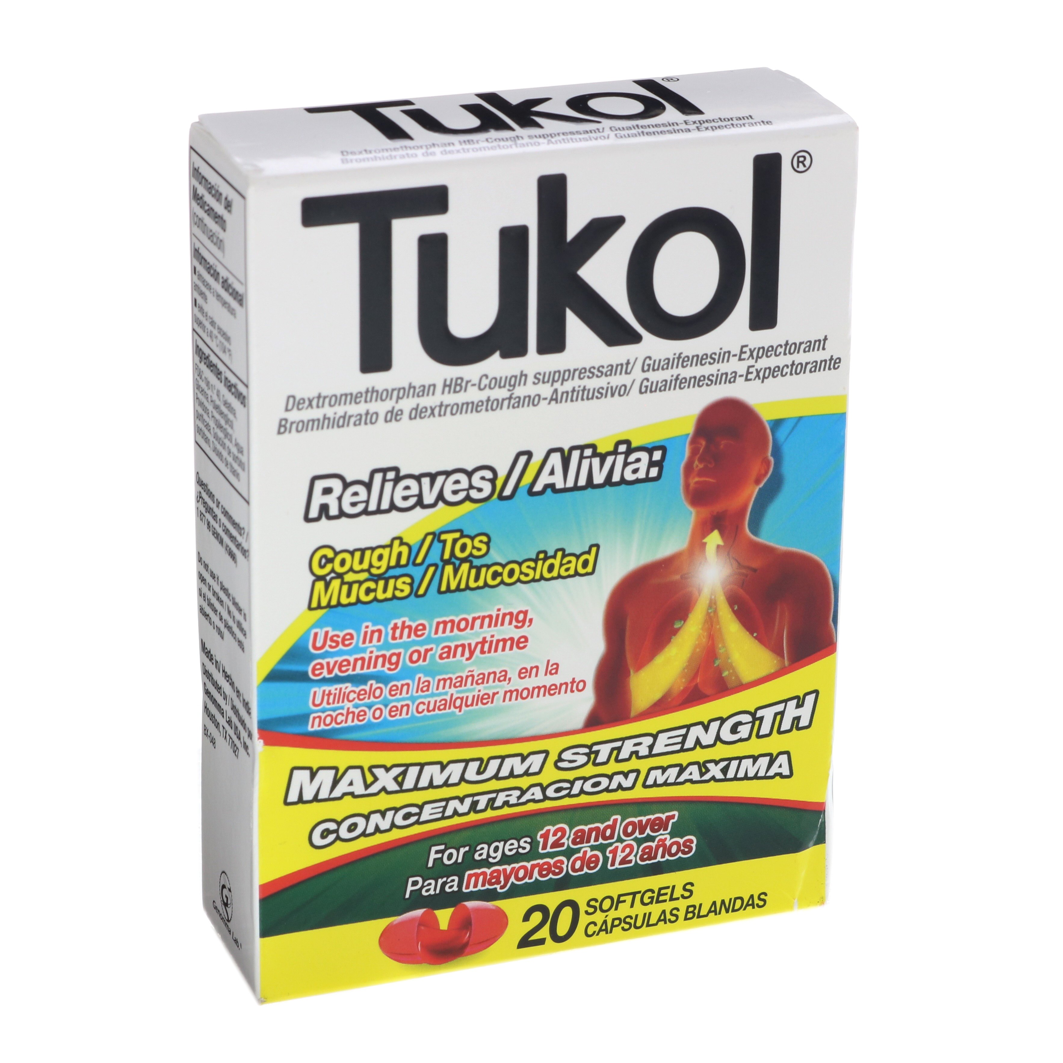 Tukol Maximum Strength Cough/ Mucus Relief Softgels - Shop Cough, Cold ...