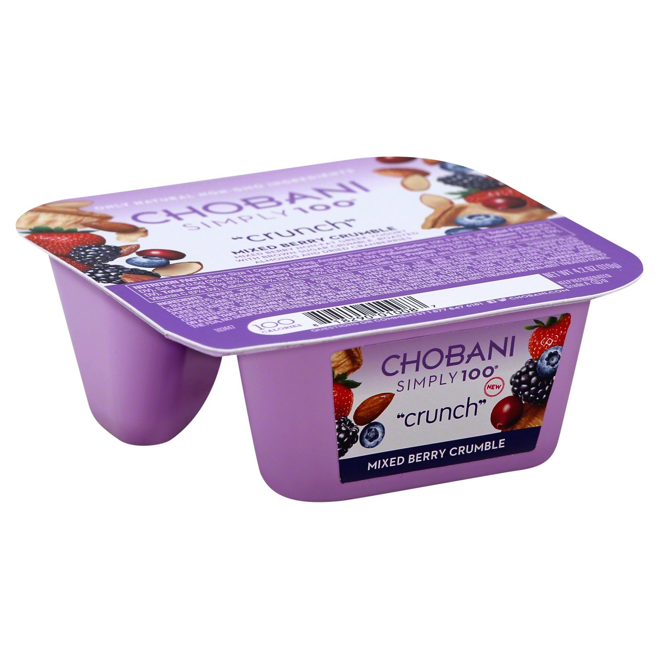 Chobani Simply 100 Crunch Mixed Berry Crumble - Shop Yogurt at H-E-B
