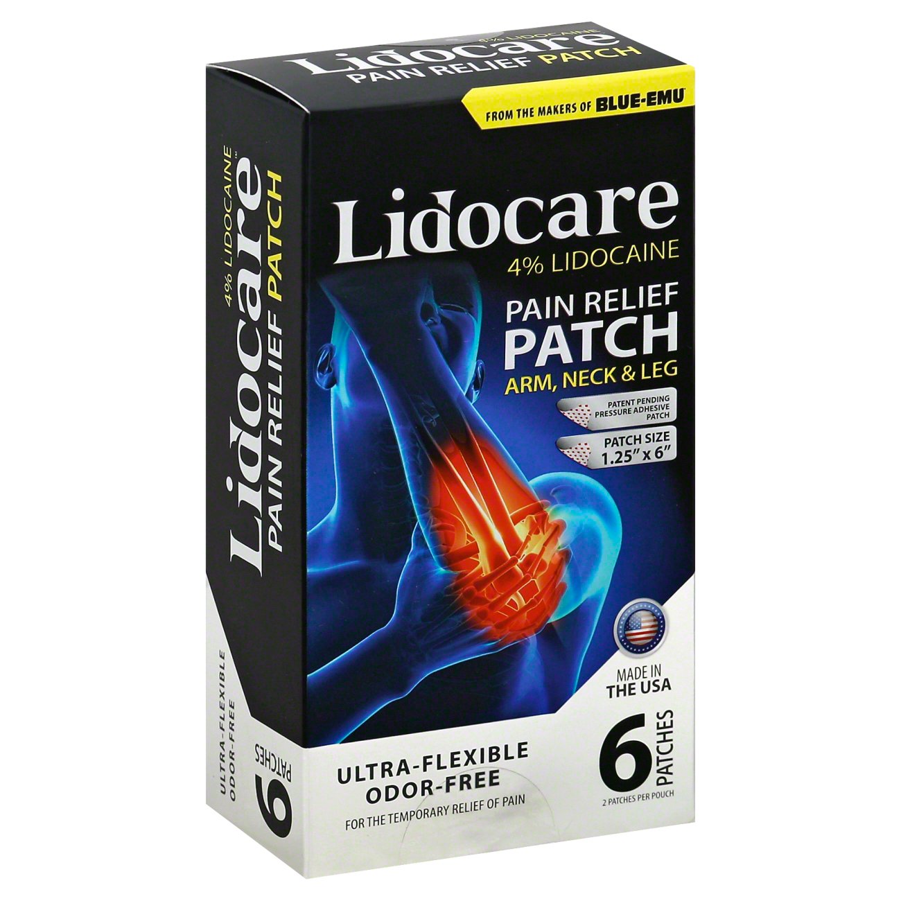 Lidocare Pain Relief Patch - Arm Neck & Leg - Shop Muscle & joint pain ...