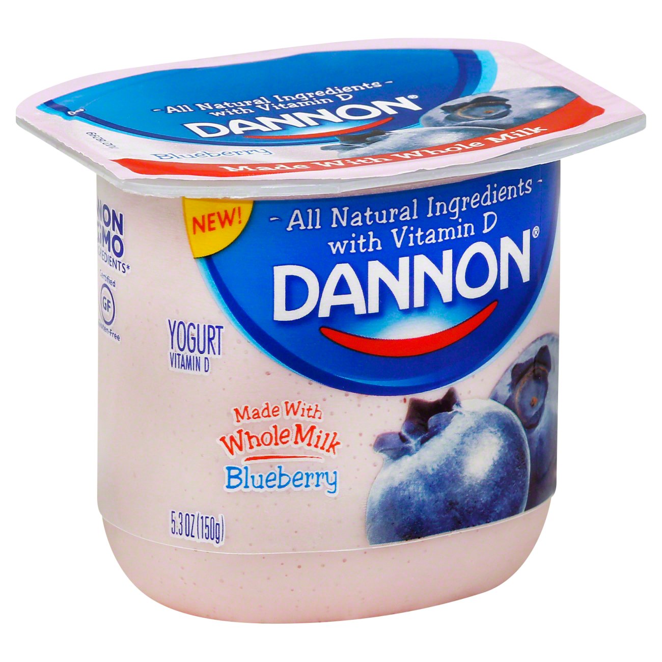 Dannon Blueberry Whole Milk Yogurt - Shop Yogurt at H-E-B