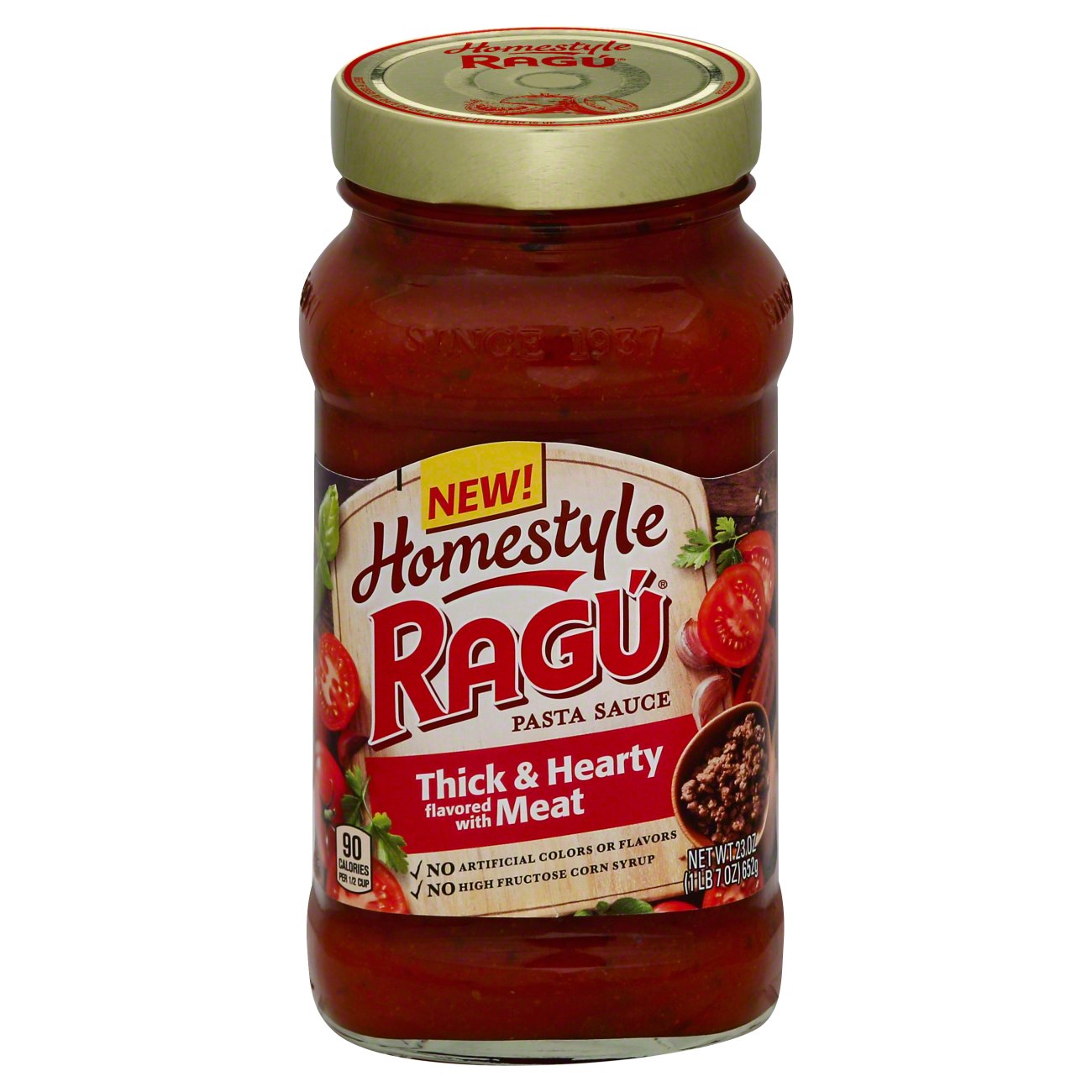 Ragu Homestyle Thick & Hearty Flavored with Meat Sauce - Shop Pasta ...