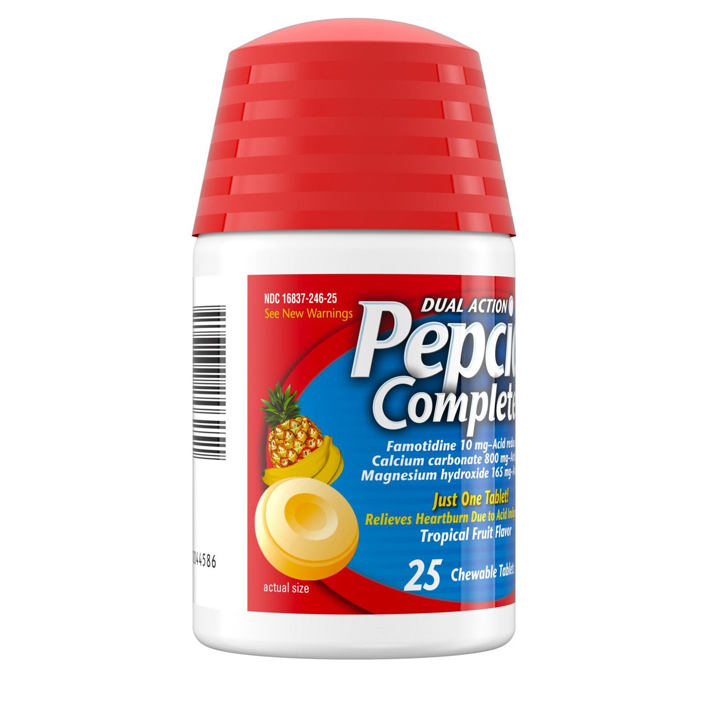 Pepcid Complete Dual Action Acid Reducer Tablets - Tropical Fruit ...