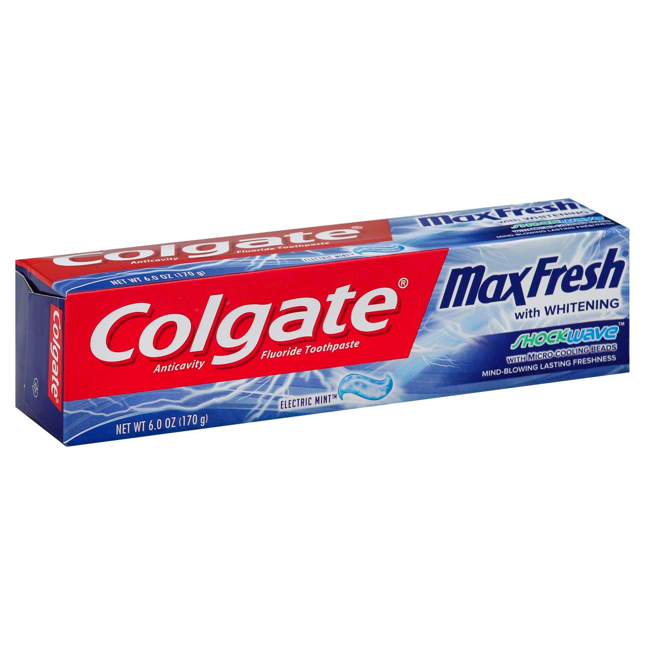 Colgate Max Fresh Shockwave Electric Mint Toothpaste - Shop Toothpaste ...