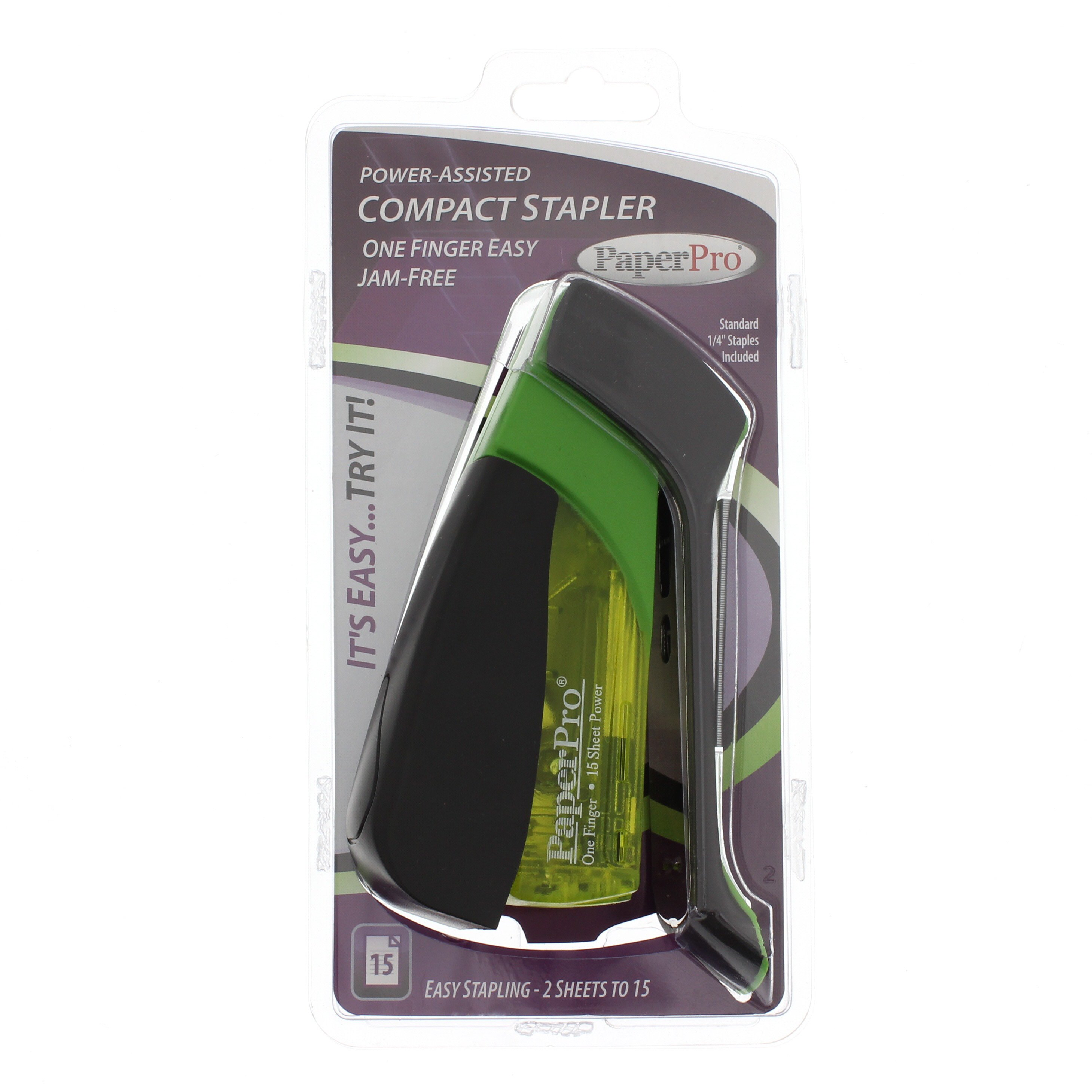 PaperPro Translucent Compact Stapler, Green - Shop Tools & Equipment at ...