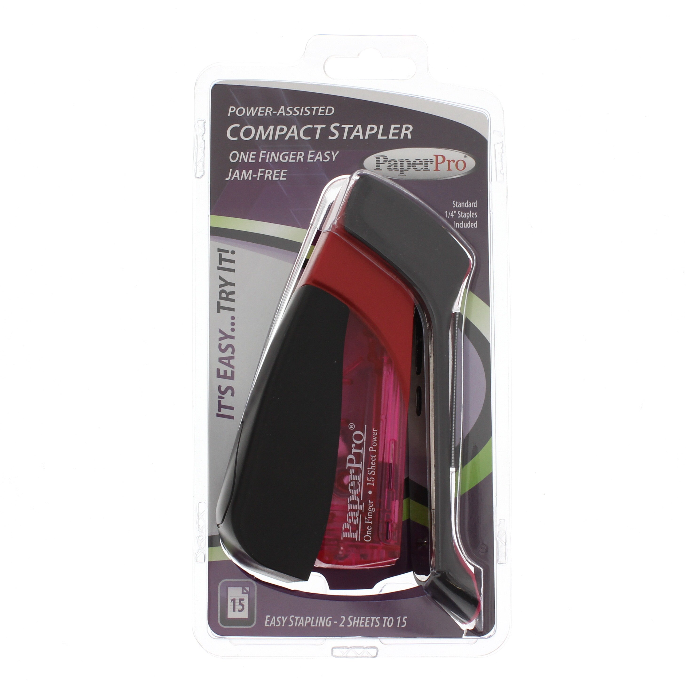 PaperPro Translucent Compact Stapler, Assorted Colors - Shop School ...