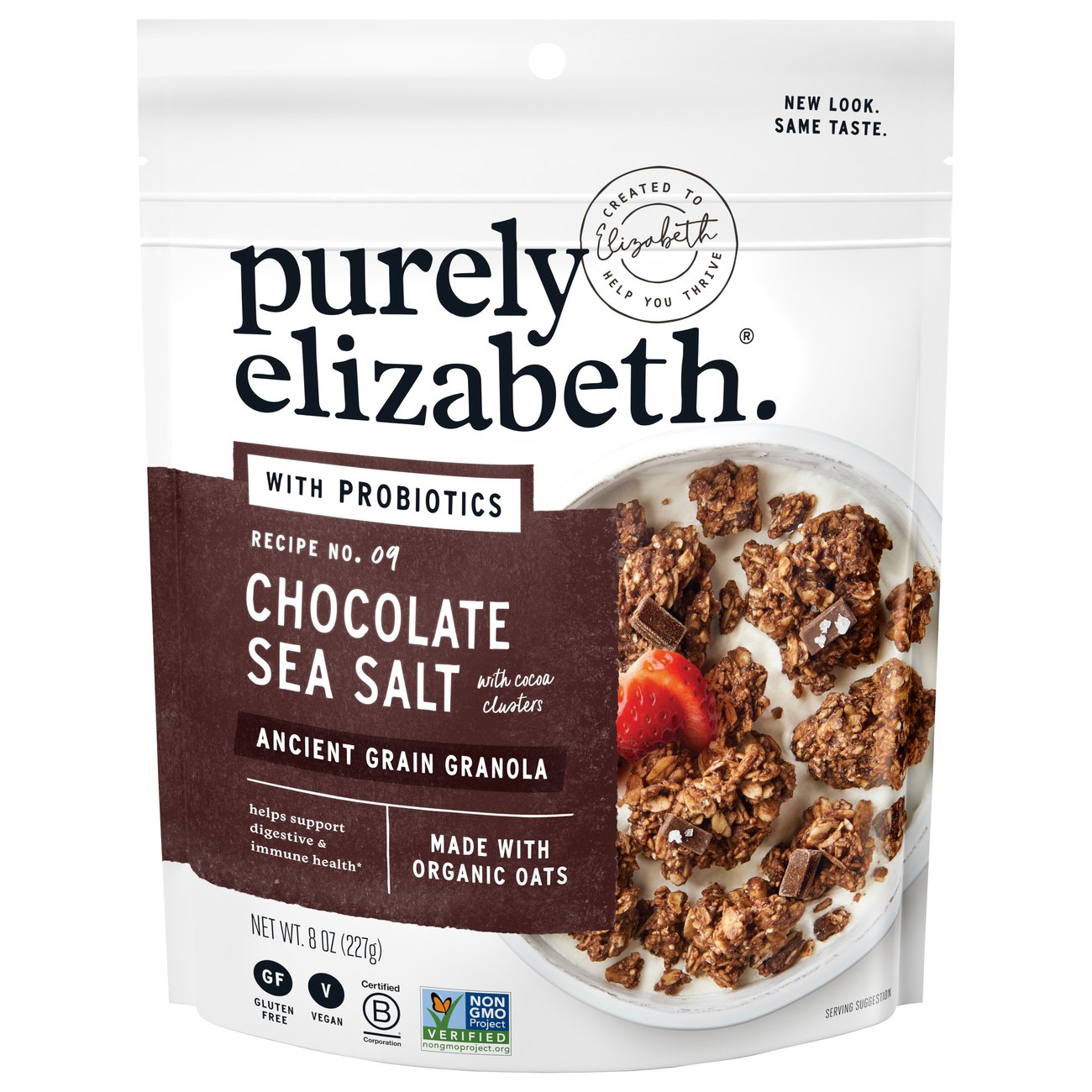 Purely Elizabeth Chocolate Sea Salt Ancient Grain Granola with ...