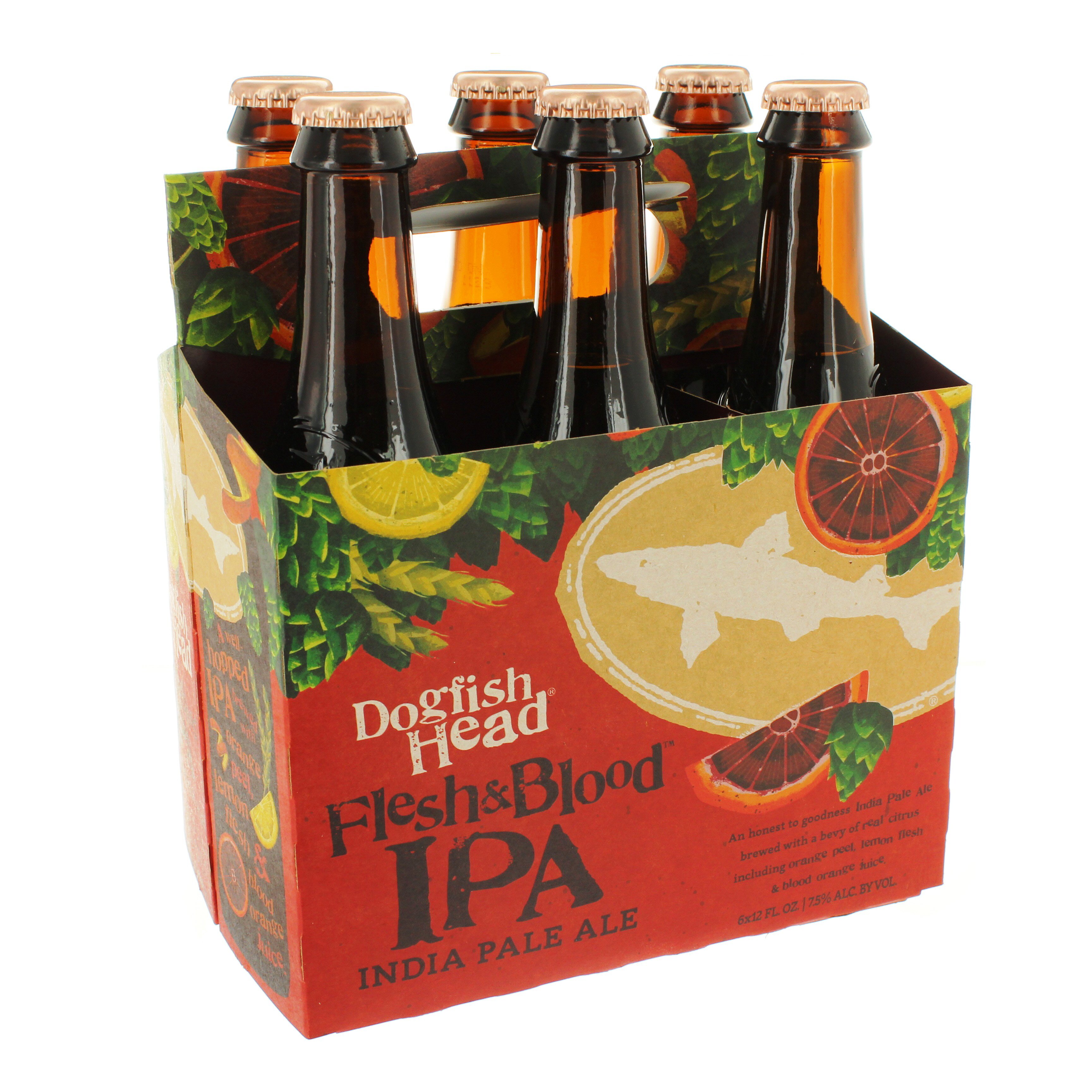 Dogfish Head Flesh And Blood IPA 6 Pack - Shop Beer at H-E-B