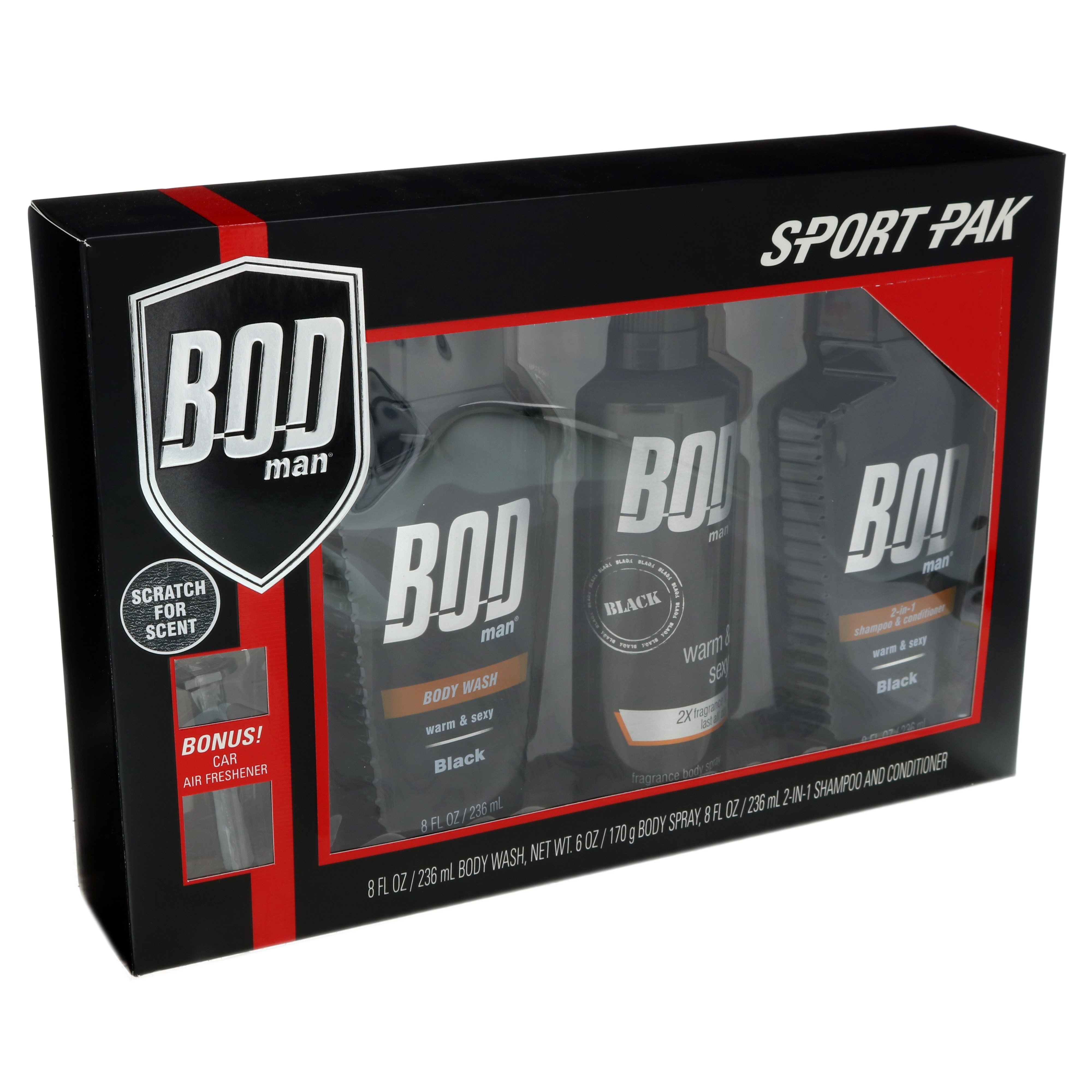 BOD Man Black Fragrance Body Spray Sport Pack - Shop Fragrance at H-E-B