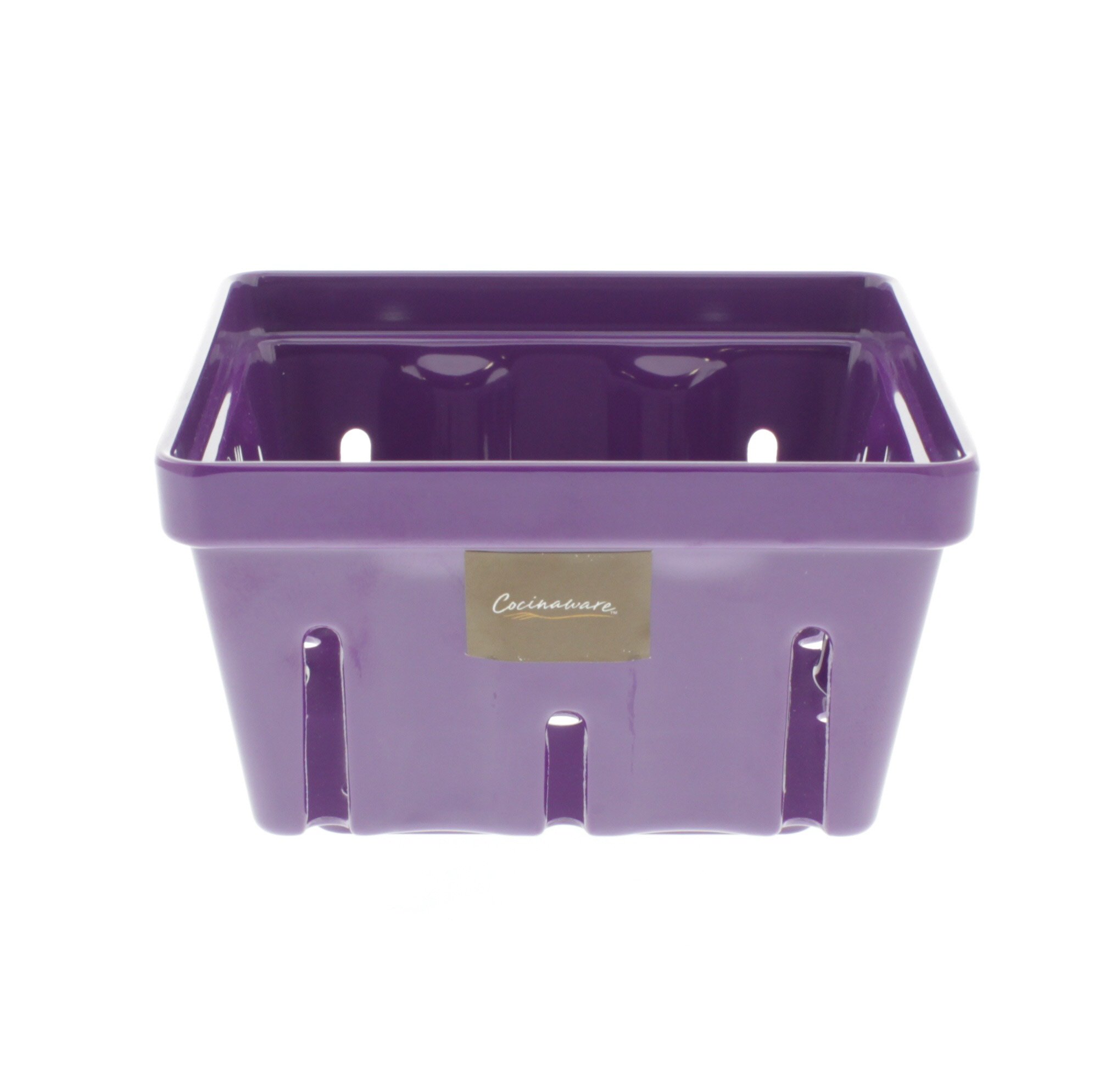 Cocinaware 5" Square Berry Colander, Purple - Shop Utensils & gadgets ...