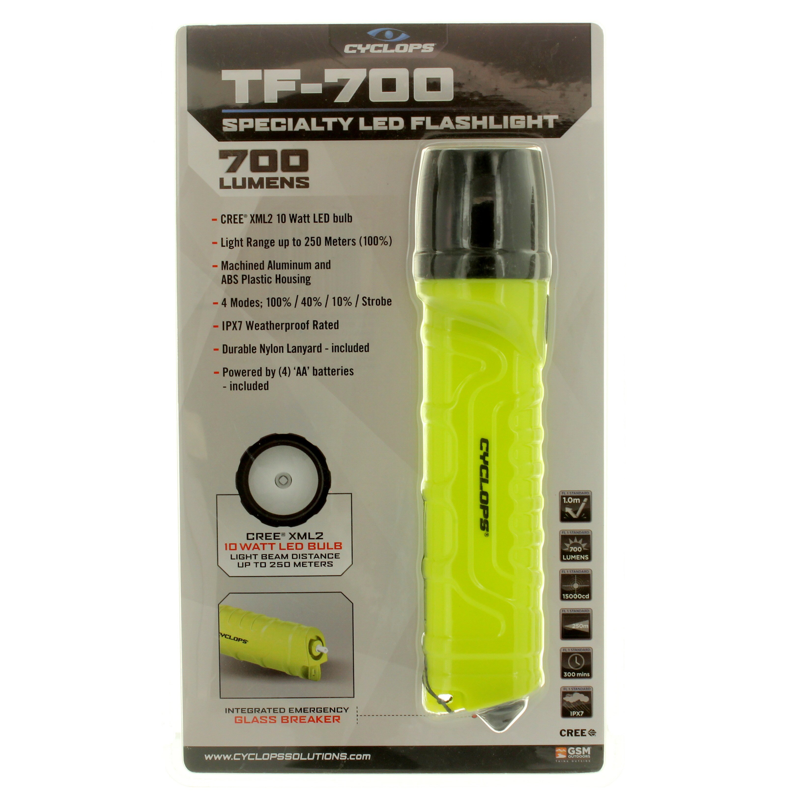 Cyclops 700 Lumens LED Specialty Flashlight, HV - Shop Game cameras ...