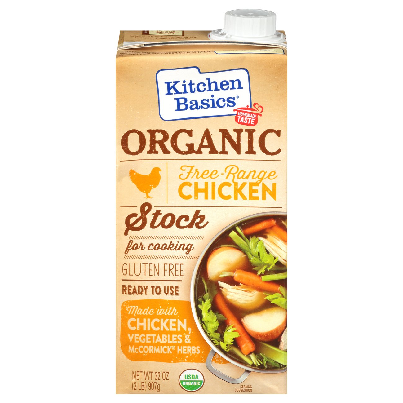 Kitchen Basics Organic Free Range Chicken Stock, 32 oz | Central Market ...
