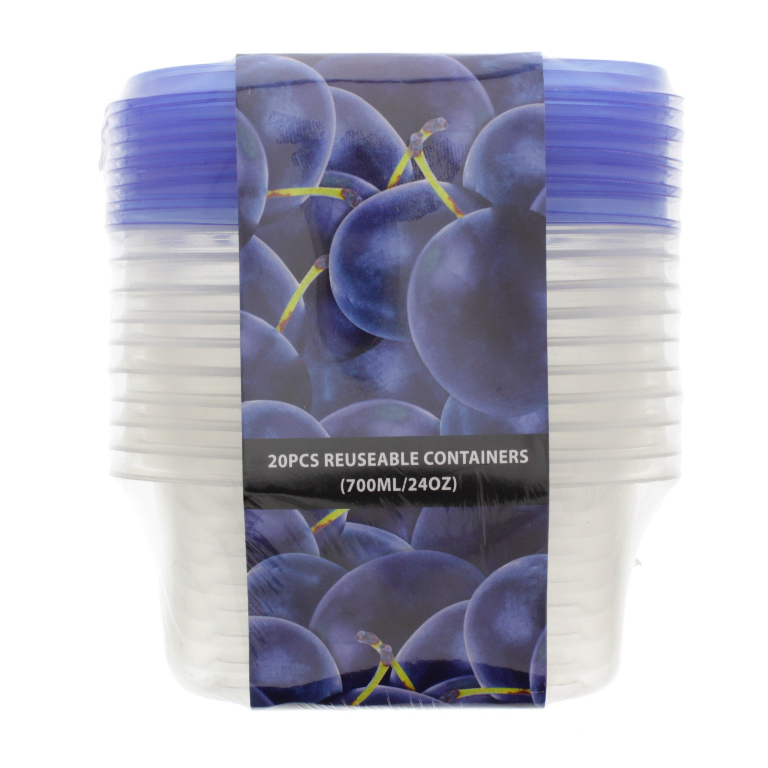 American Maid Rectangular Food Storage Containers with Lids, Blue ...