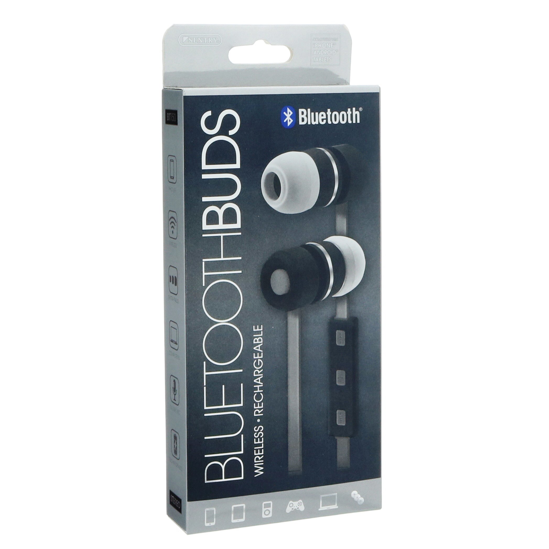 Sentry Bluetoothbuds, Wireless Rechargeable Gray Earbuds - Shop ...
