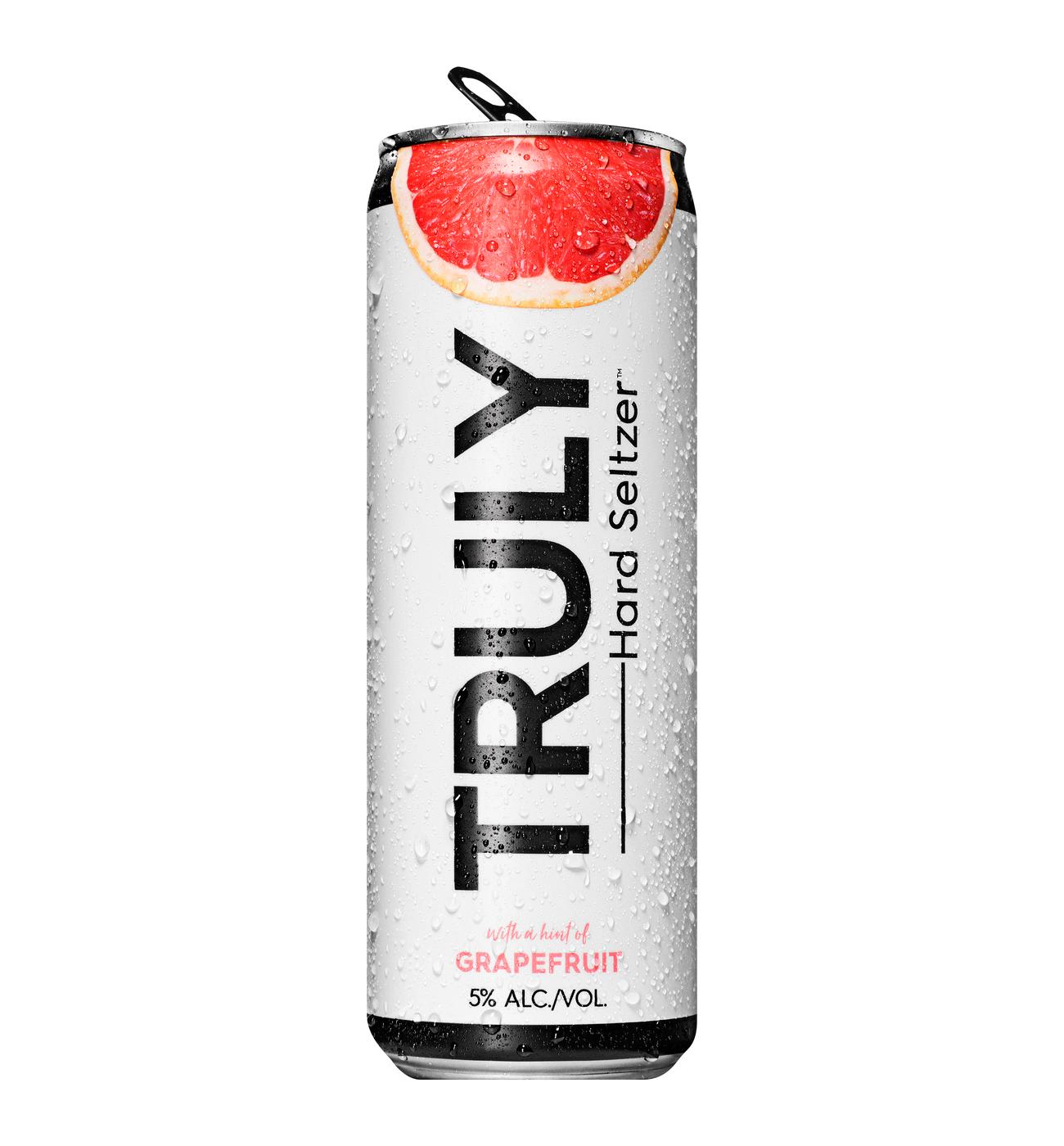 Truly Grapefruit Hard Seltzer 12 oz Cans - Shop Malt Beverages ...