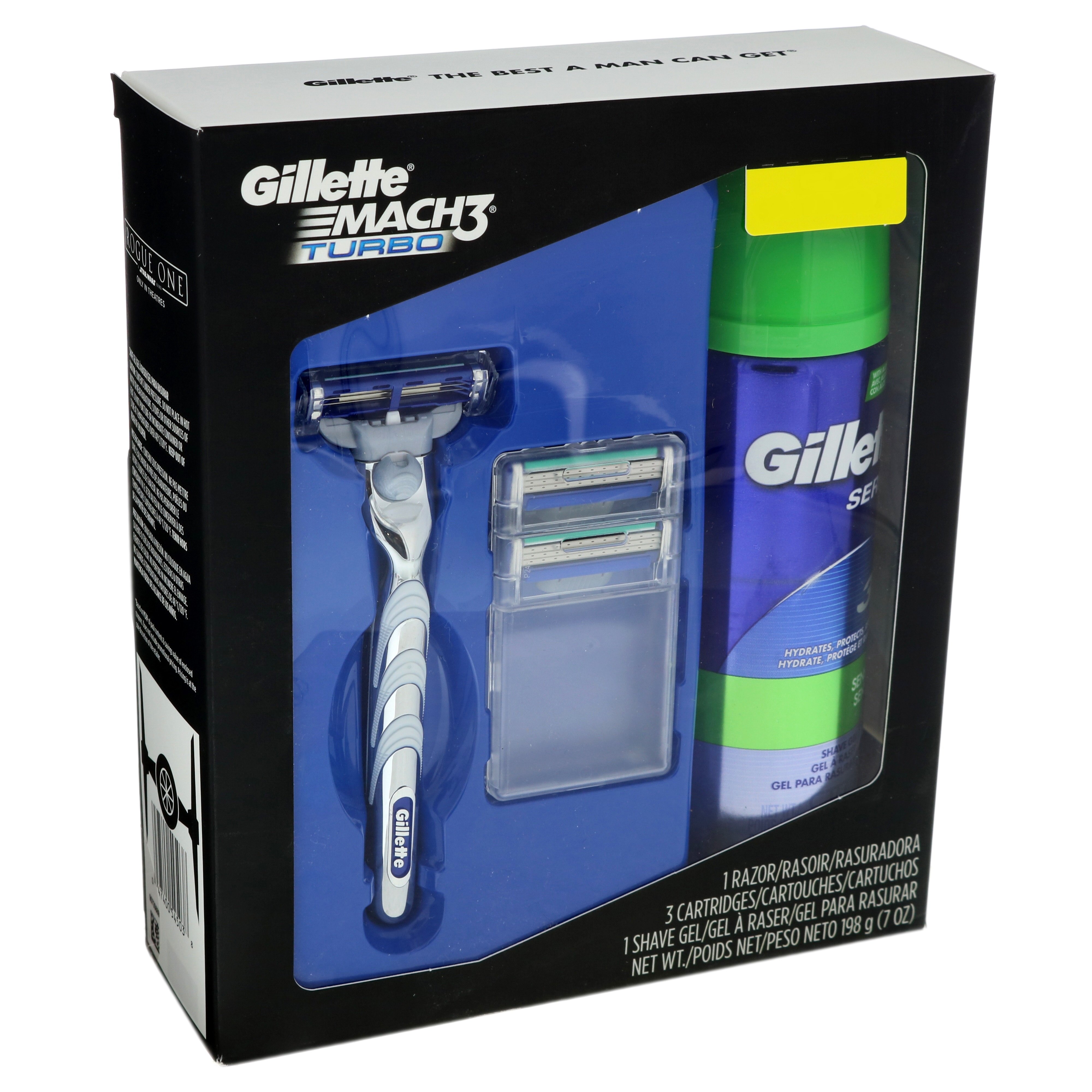 Gillette Mach 3 Turbo Holiday Gift Set - Shop Razors & blades at H-E-B