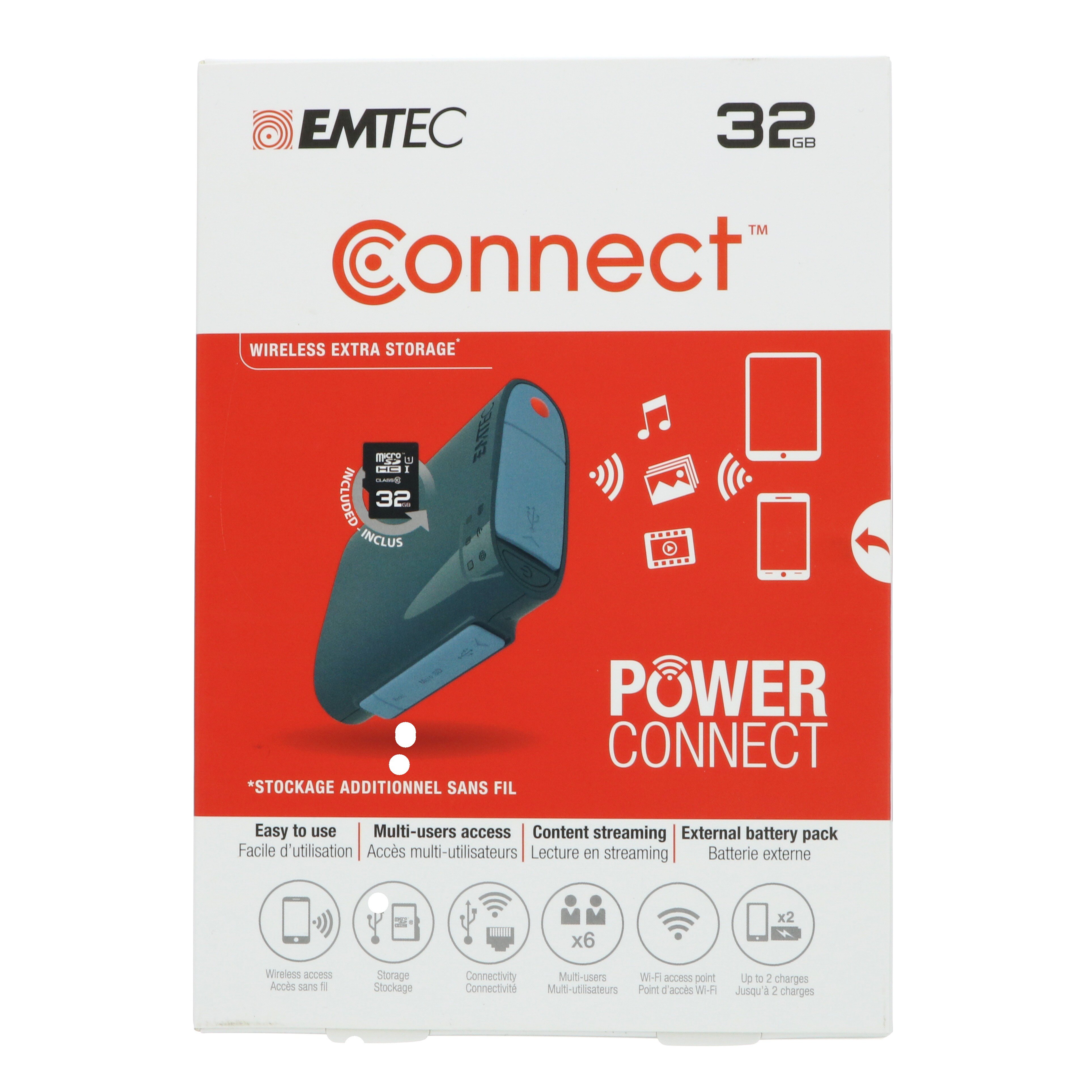 Emtech Power Connect 32GB Wireless Storage - Shop Storage devices at H-E-B