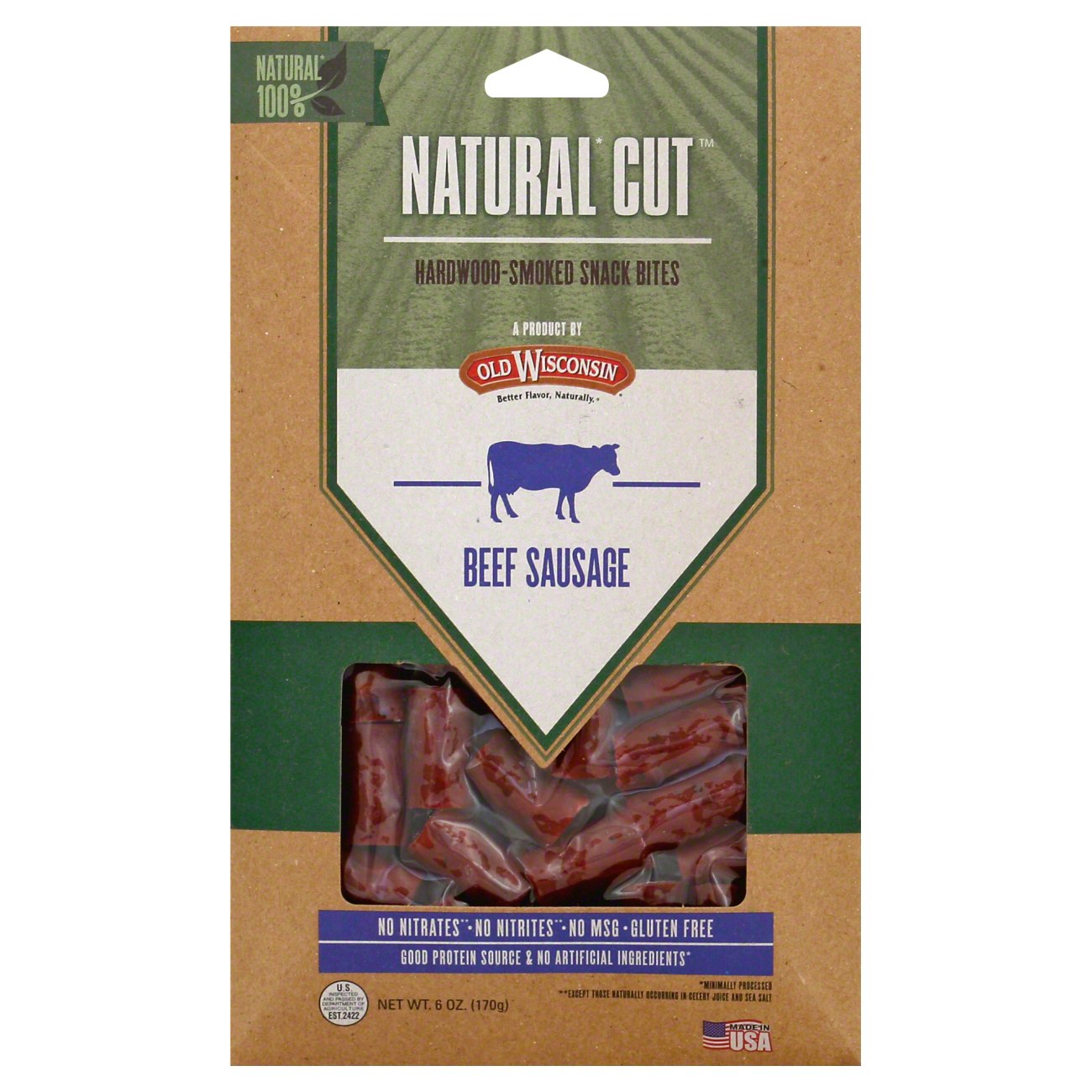 Old Wisconsin Natural Cut Beef Snack Bites - Shop Jerky at H-E-B