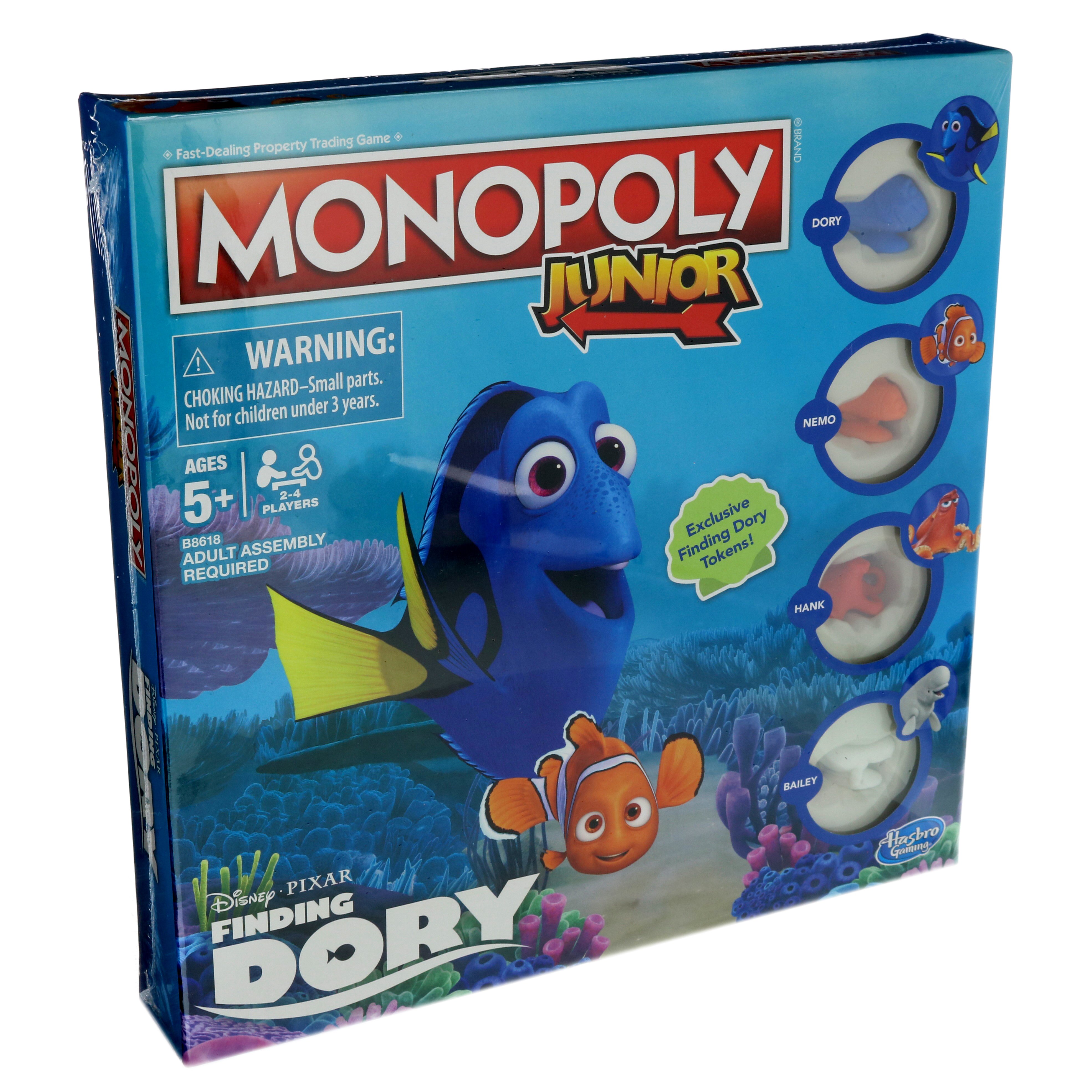 Hasbro Monopoly Junior Disney Finding Dory Edition - Shop Games at H-E-B
