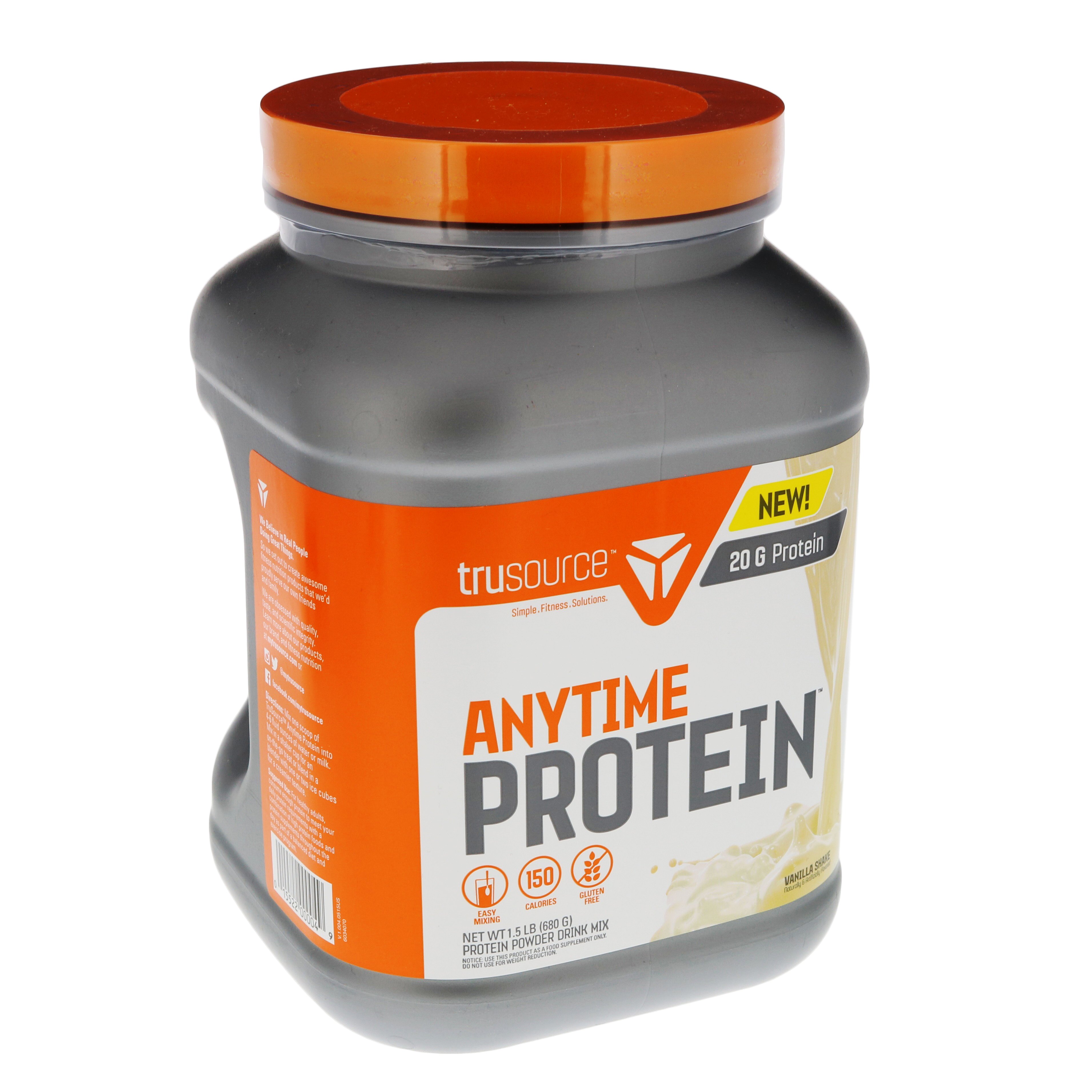Trusource Anytime Protein Vanilla - Shop Diet & fitness at H-E-B