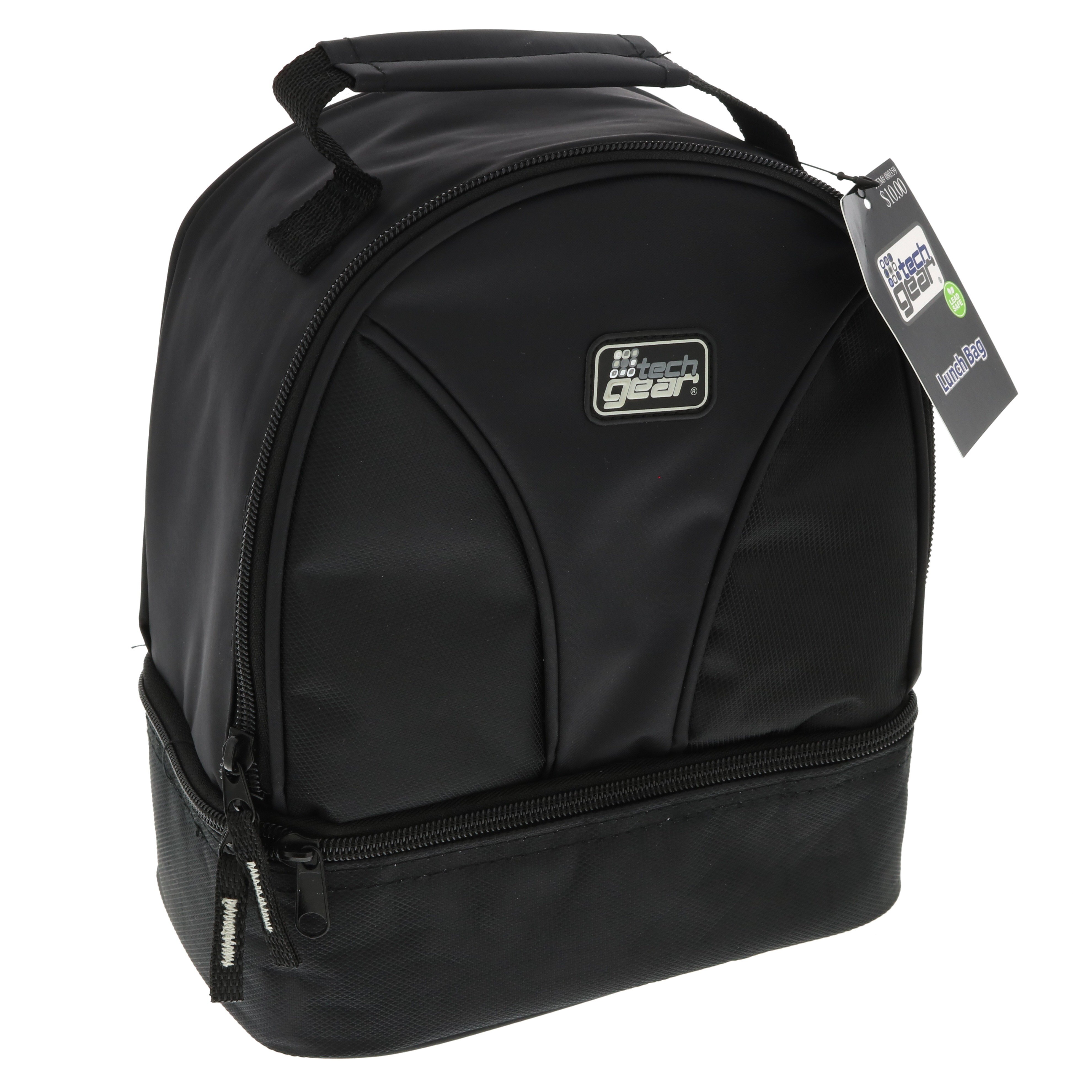 Tech Gear 2 Compartment Lunch Bag, Black - Shop Lunch boxes at H-E-B