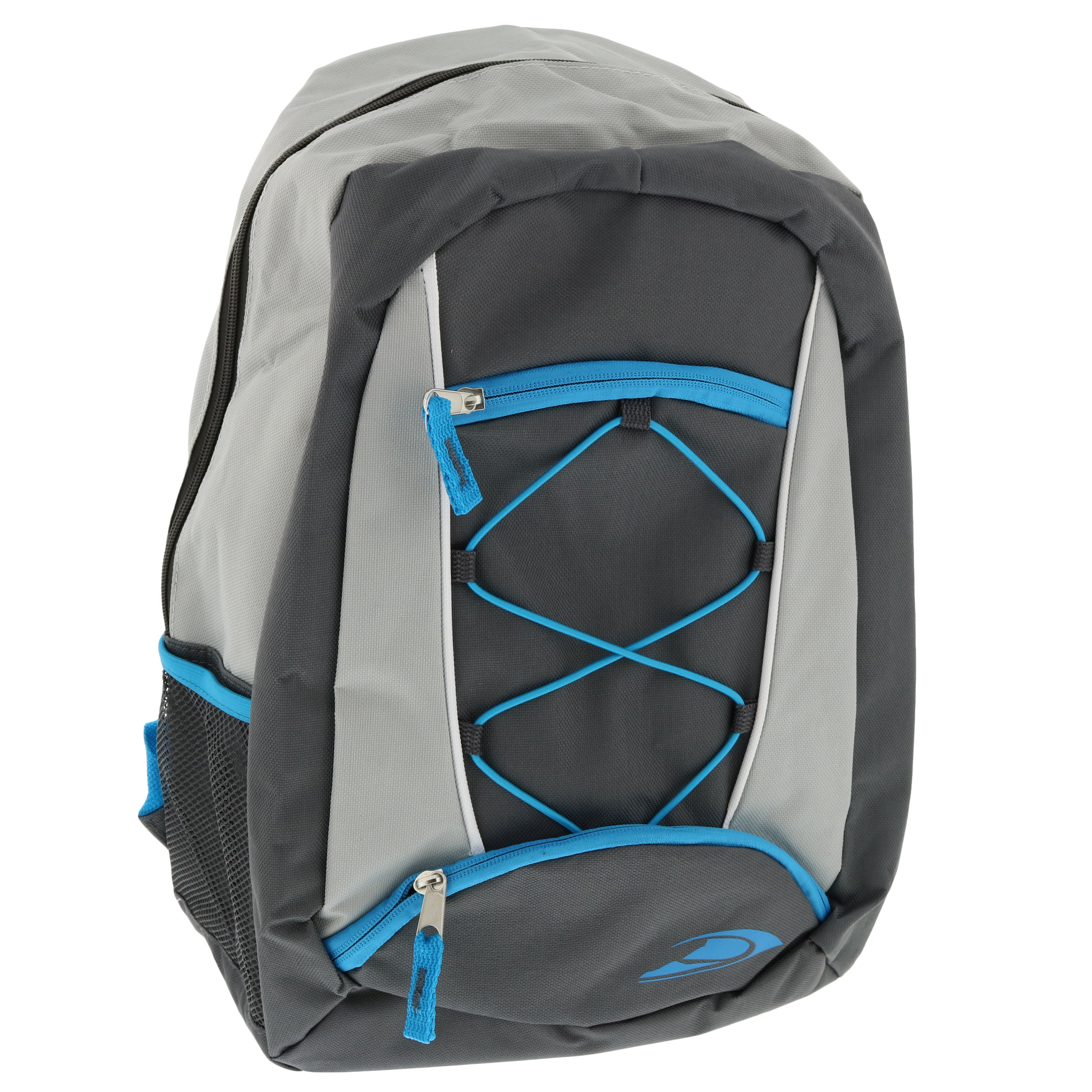 Trailmaker Boys Backpack, Grey with Blue Bungee Accents - Shop ...