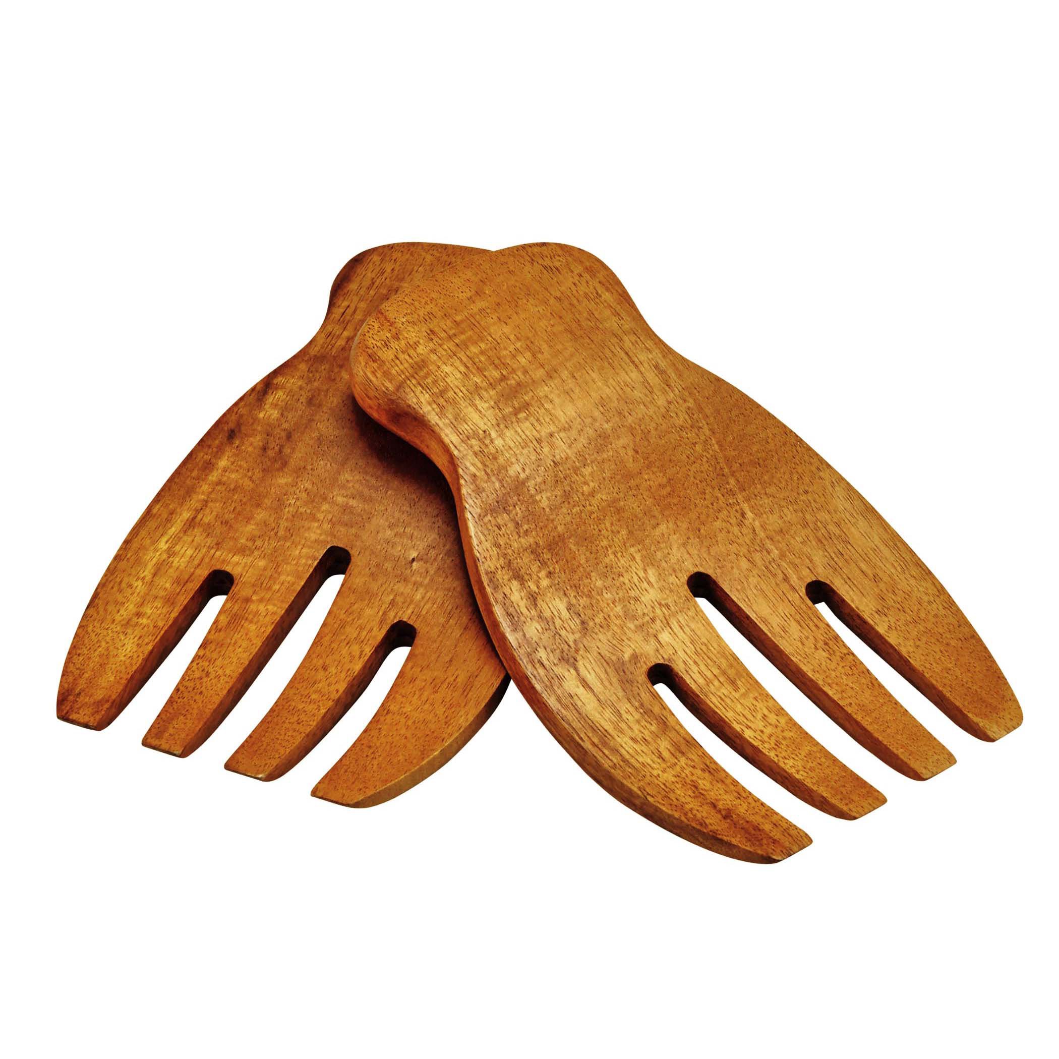 Kitchen & Table by H-E-B Acacia Salad Hands Set - Shop Utensils ...