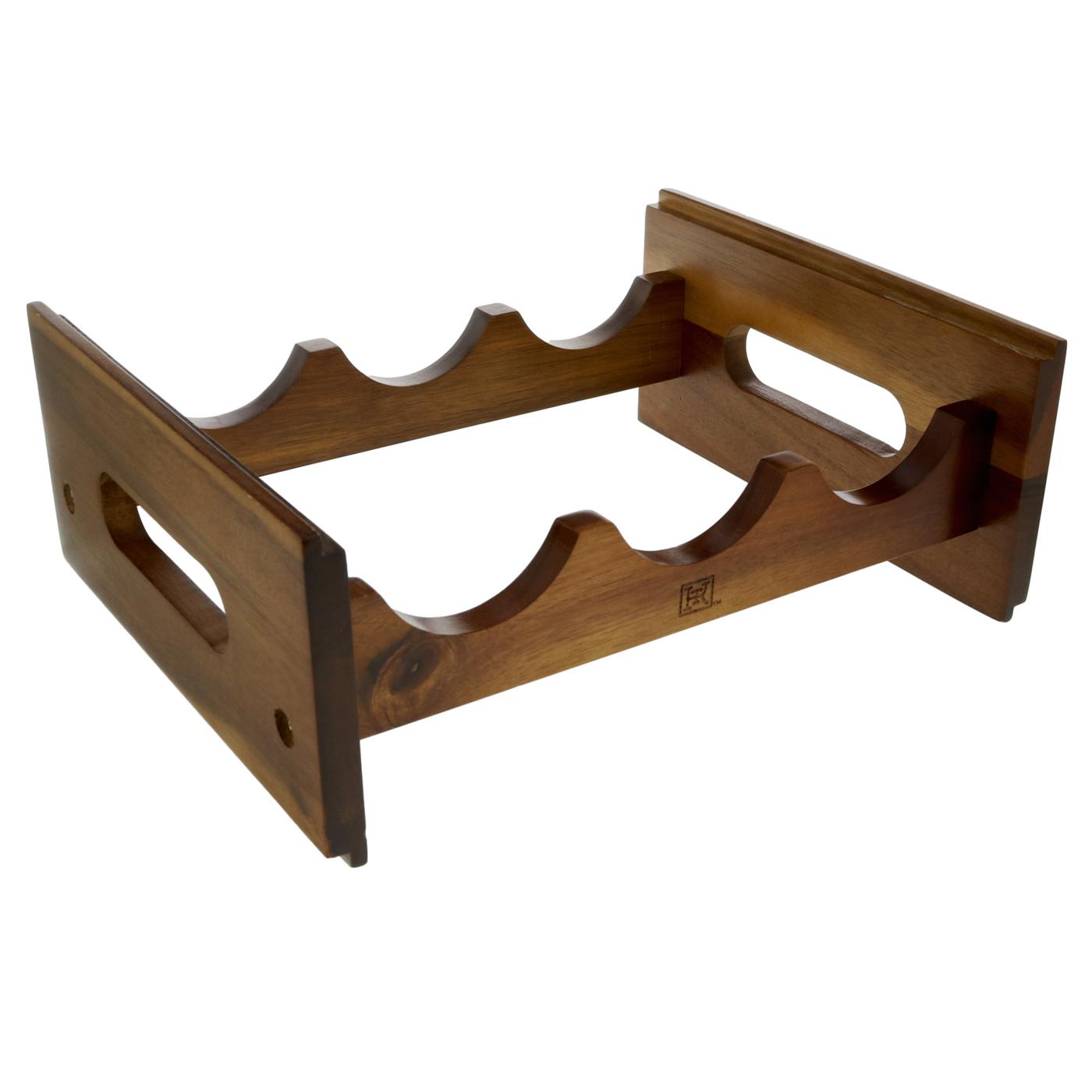 Kitchen & Table by H-E-B Acacia 3 Bottle Stackable Wine Rack - Shop Bar ...