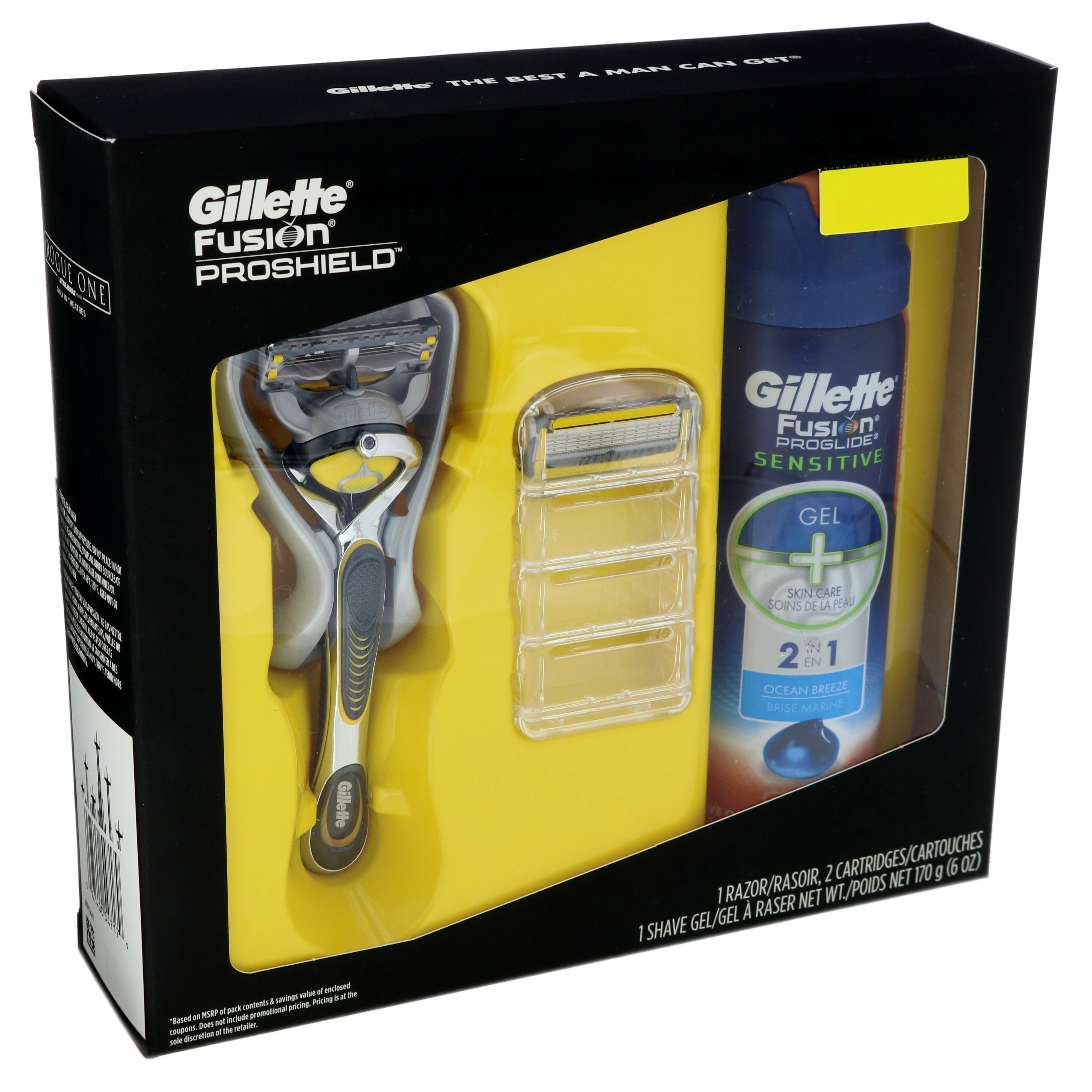 Gillette Fusion Proshield Sensitive Holiday Gift Set - Shop Razors ...