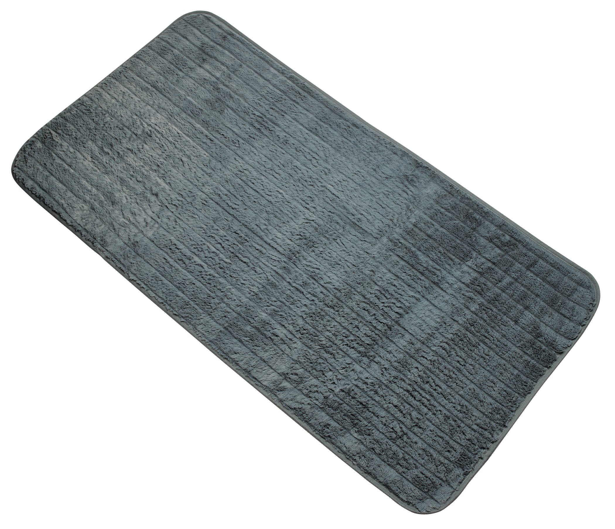 All About U 24" x 48" Ribbed Fur Area Rug, Grey - Shop Bedding & Bath ...