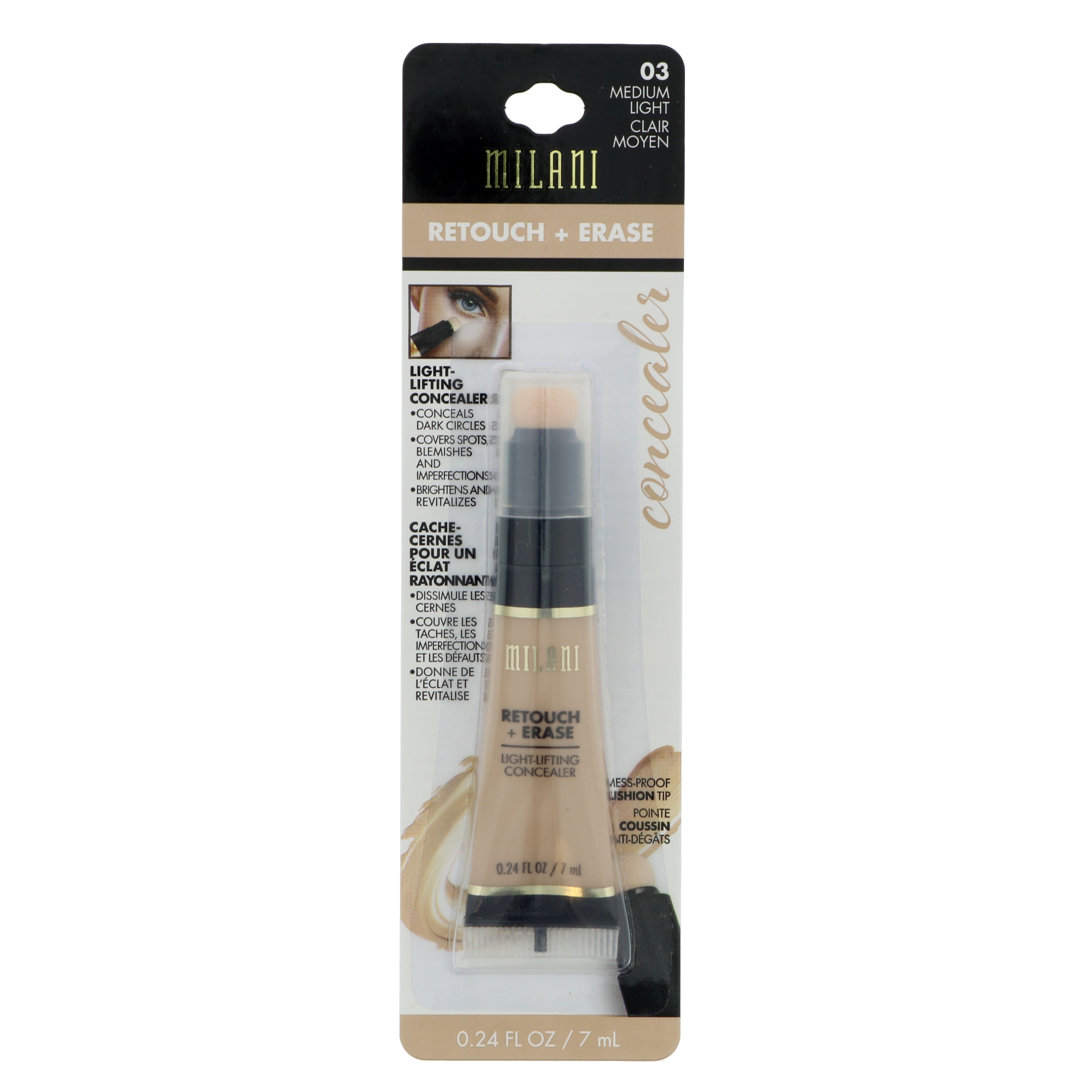 Milani Retouch + Erase Concealer Medium Light - Shop Concealer & Color ...
