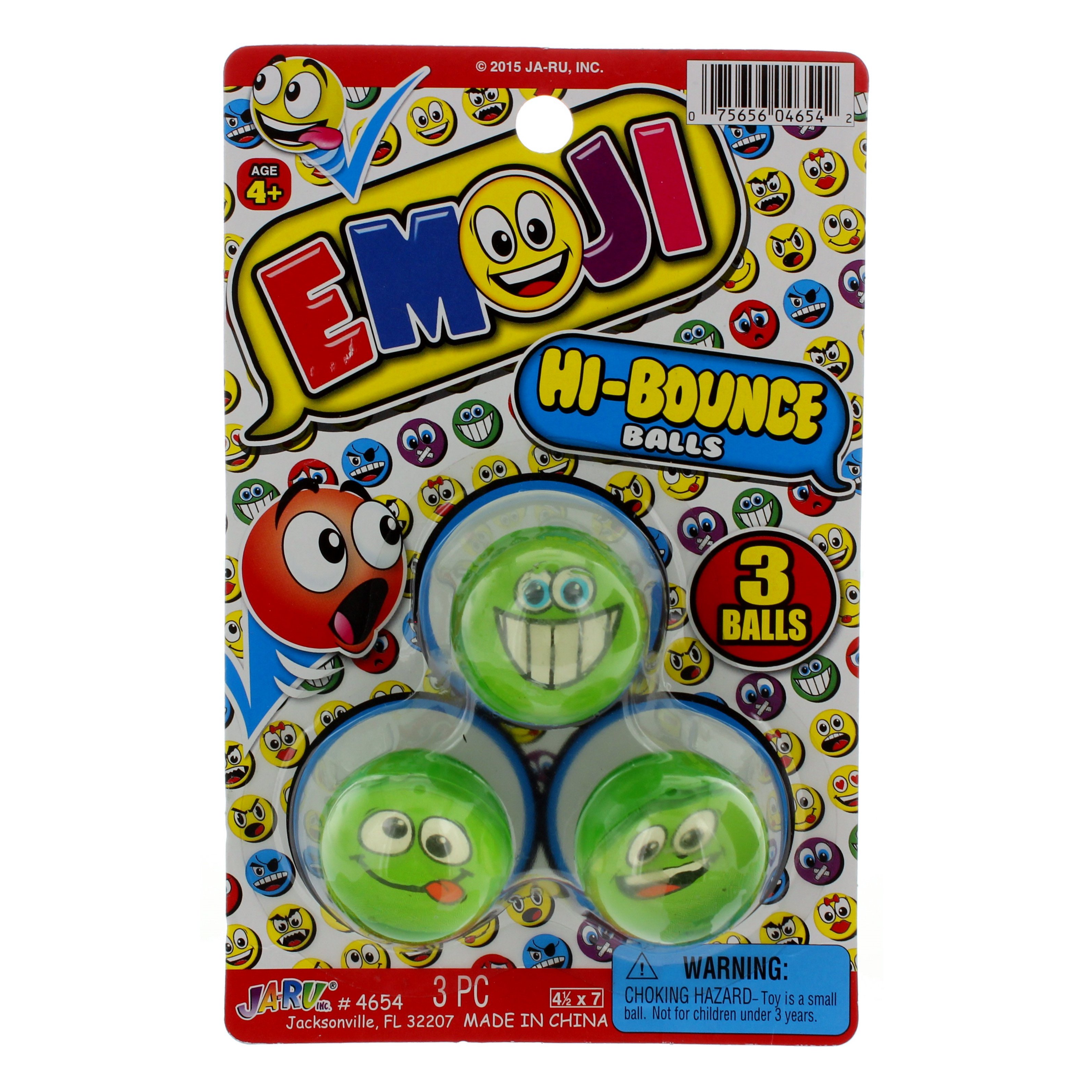 Ja-Ru Emoji Hi Bounce Balls, Assorted - Shop Toys at H-E-B