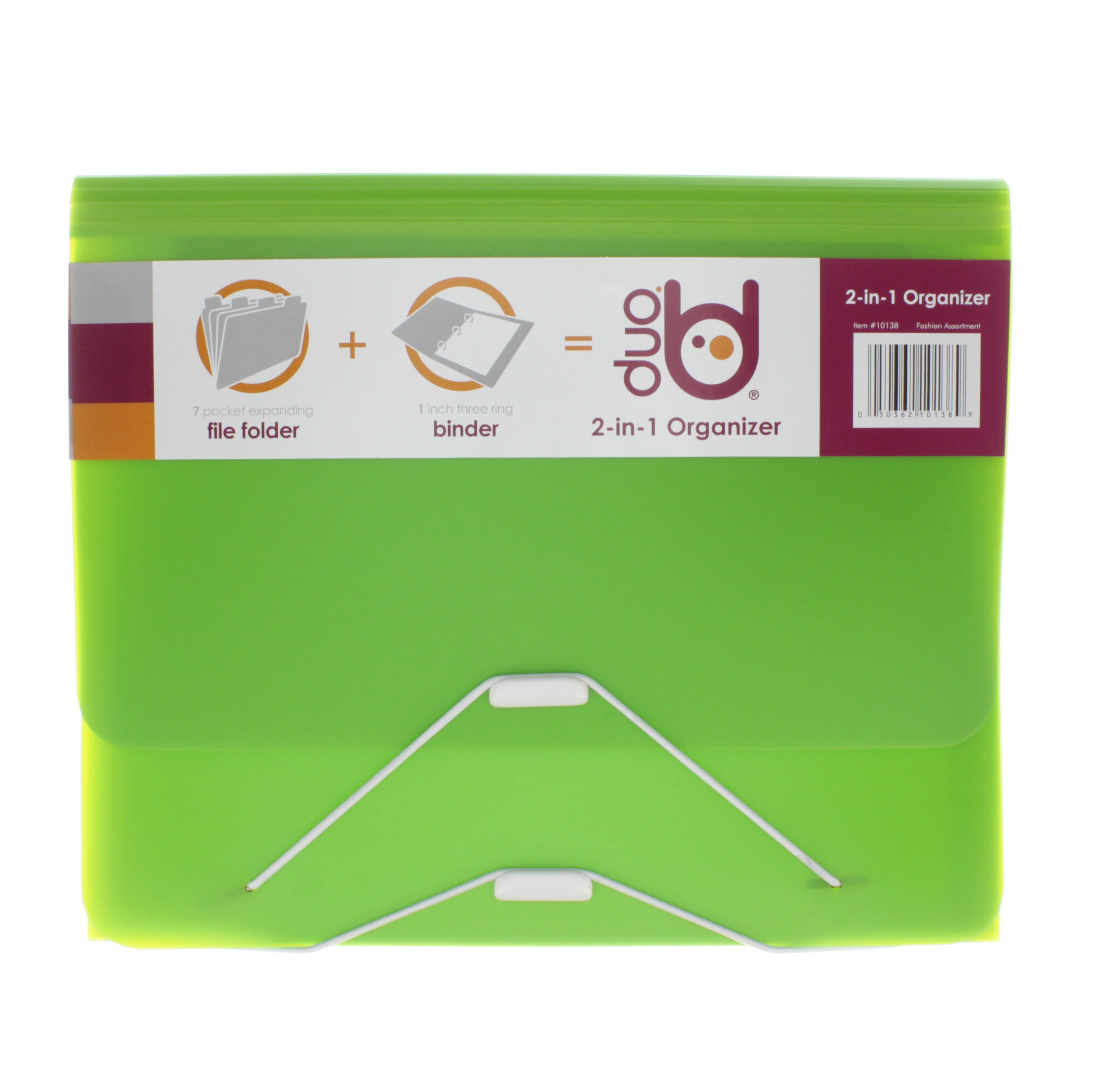 Samsill Duo 2-in1 Organizer, Green - Shop Binders at H-E-B