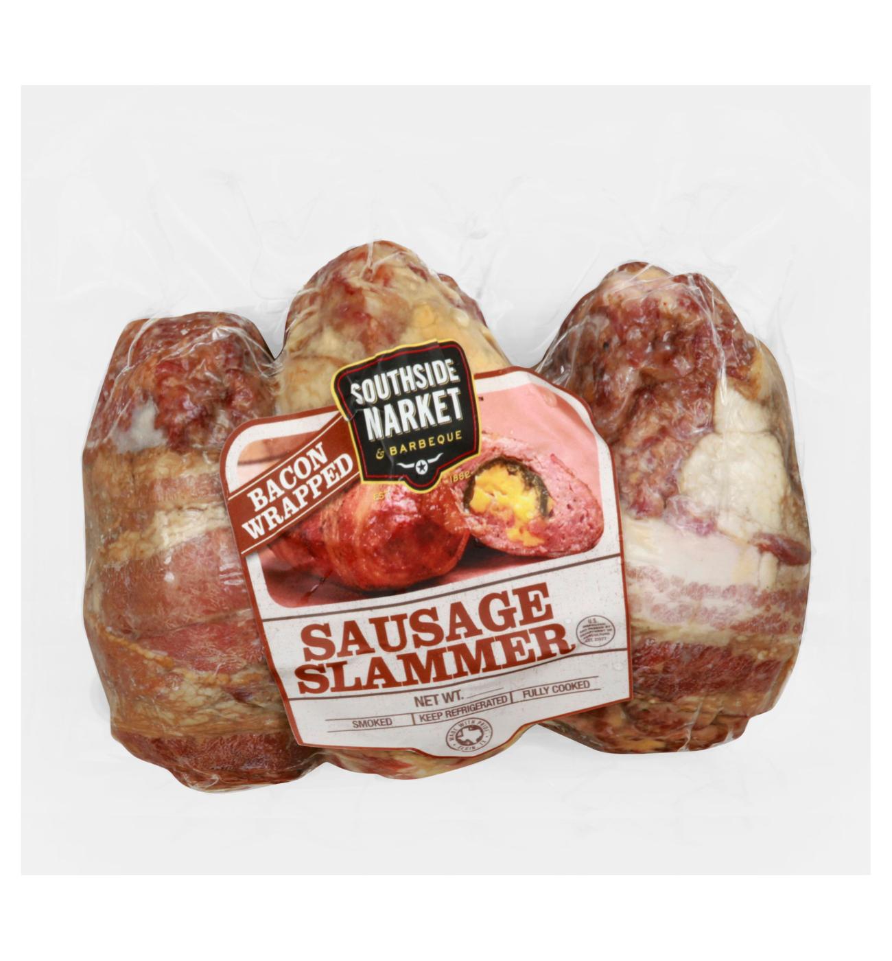 Southside Market & Barbeque Fully Cooked Bacon-Wrapped Smoked Sausage ...
