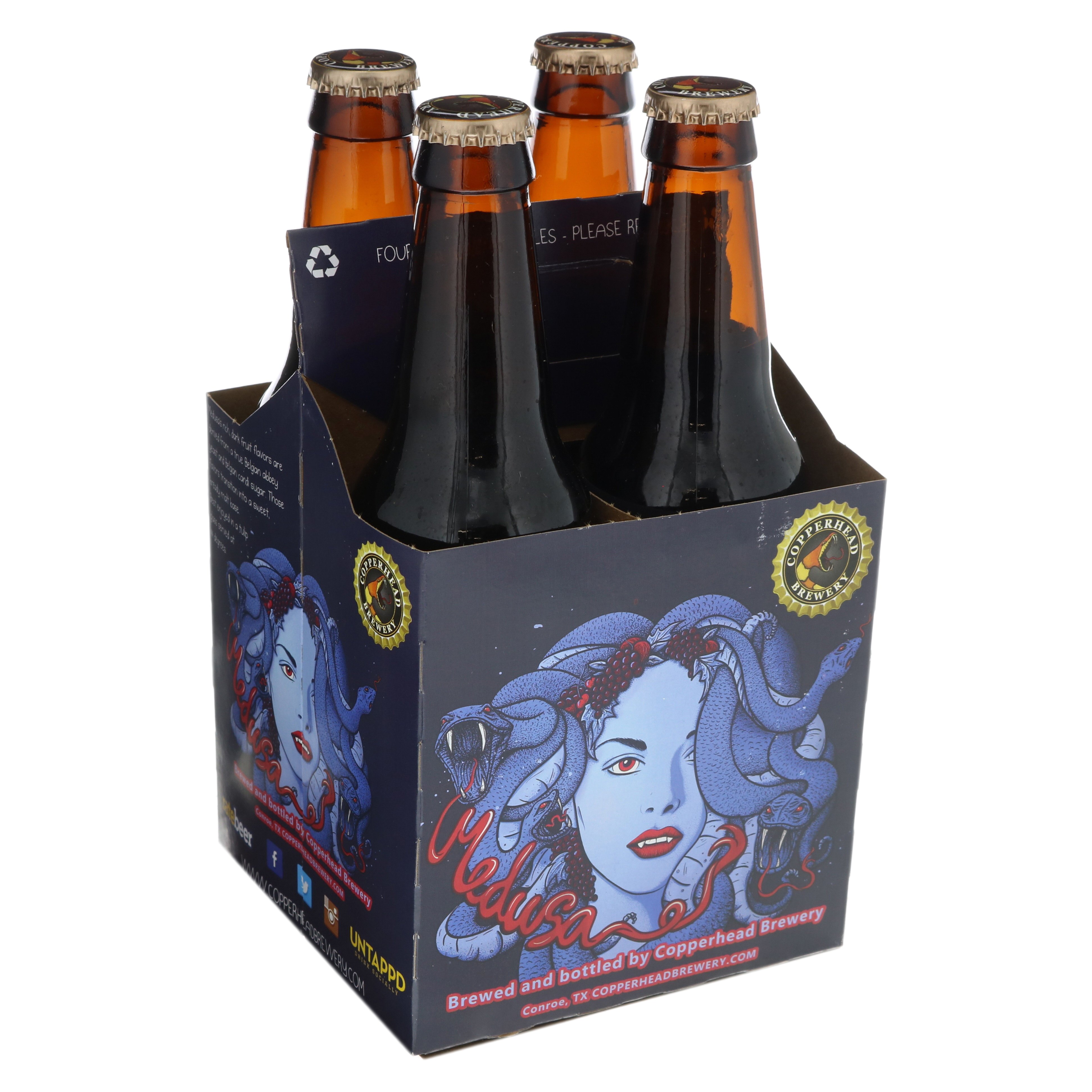 Copperhead Medusa Belgian Quadrupel Beer 12 oz Bottles - Shop Beer at H-E-B