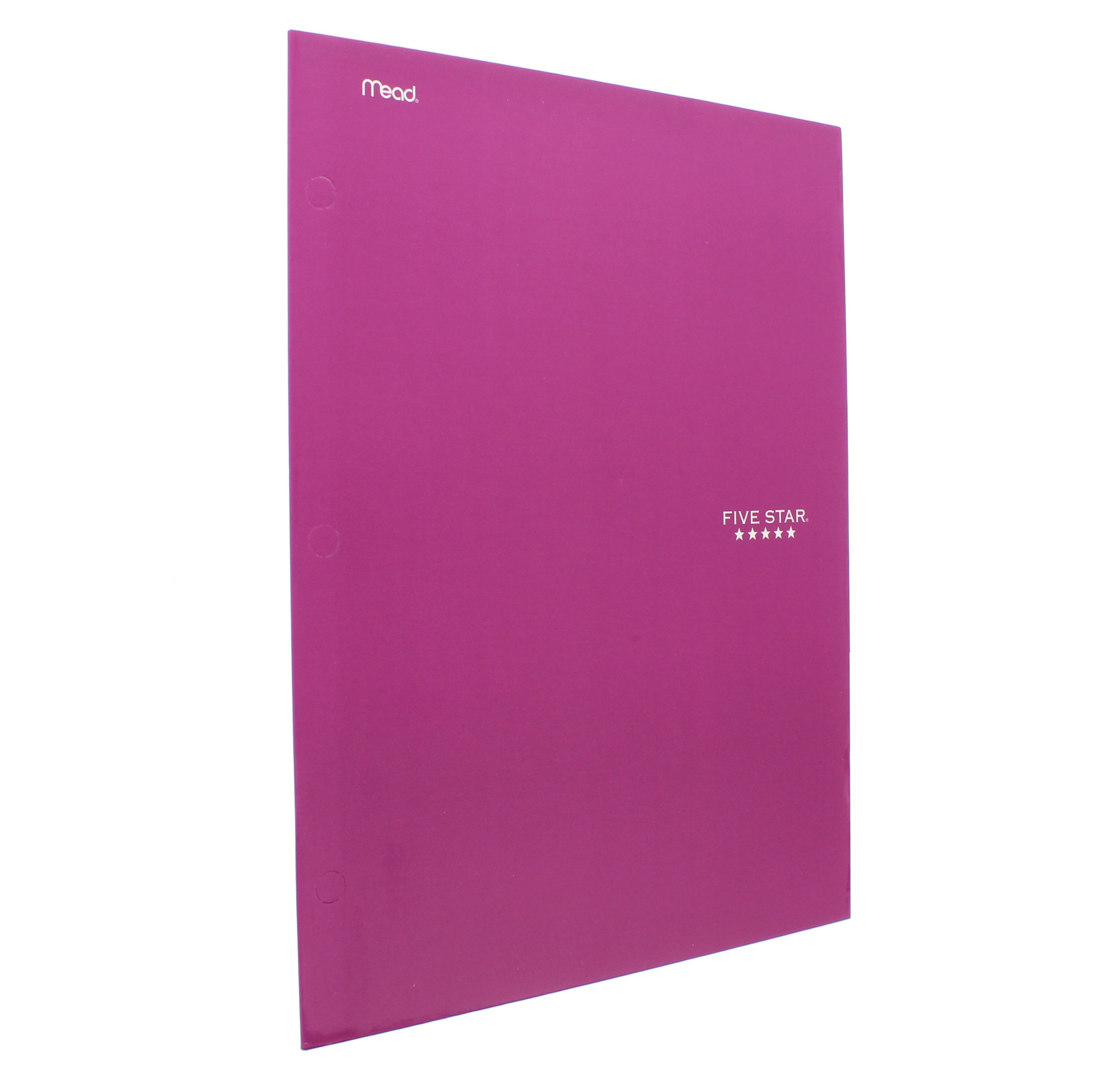 Mead Five Star 4 Pocket Paper Folder, Berry - Shop School & Office ...
