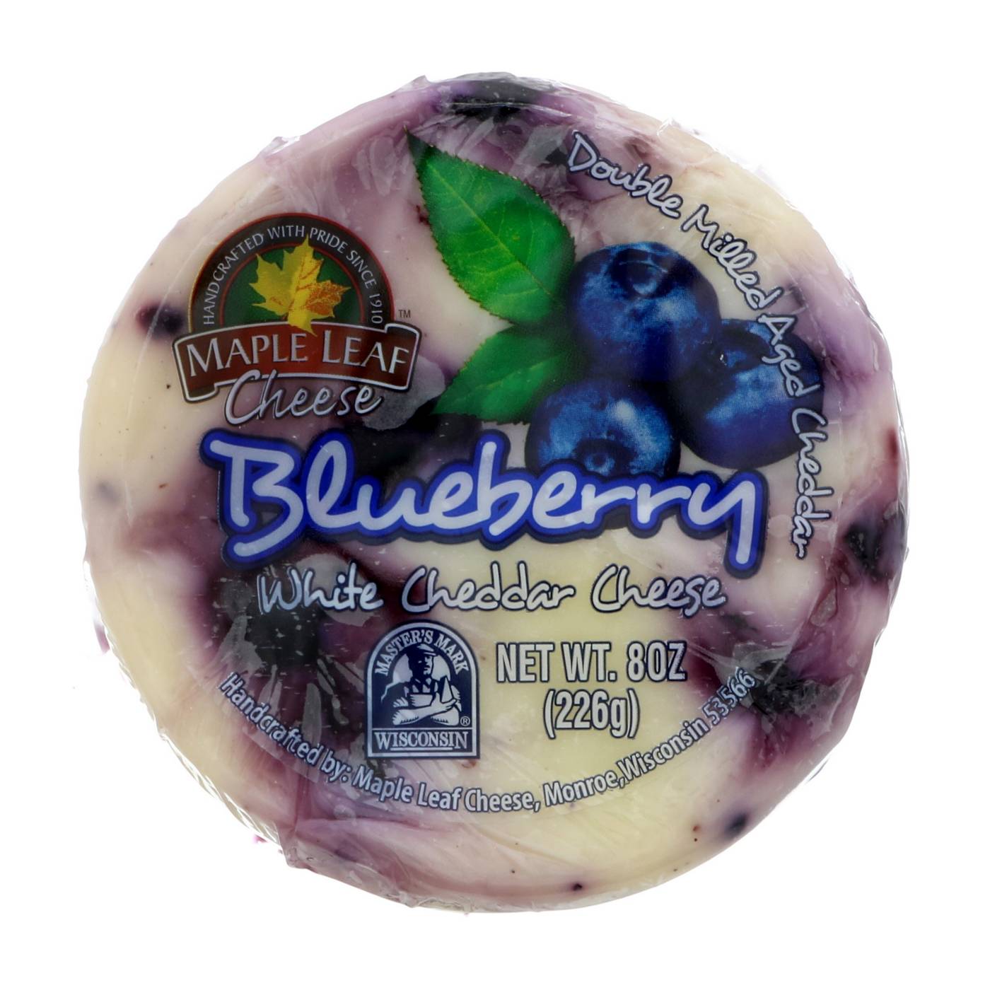 Maple Leaf Cheese Blueberry White Cheddar Round - Shop Cheese at H-E-B