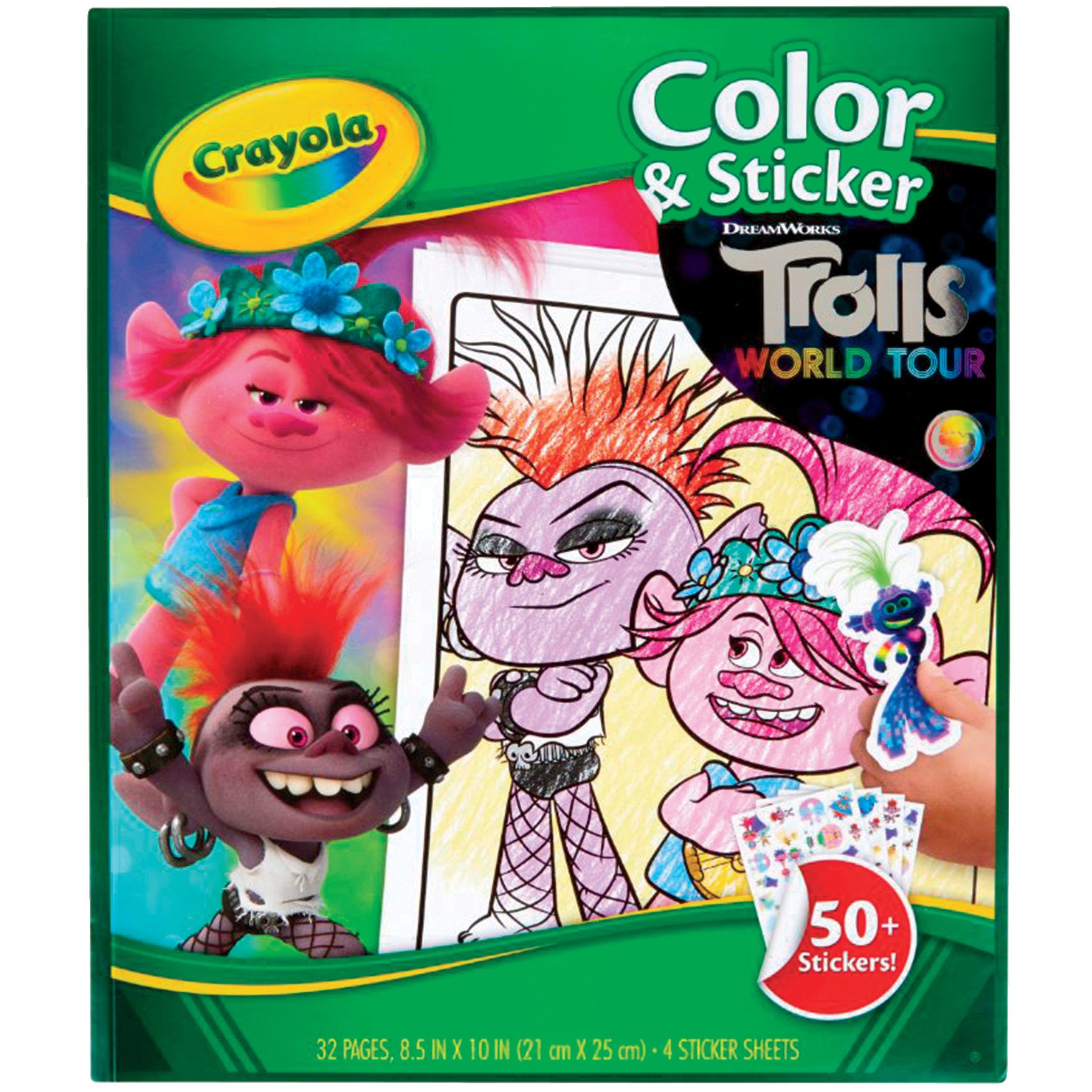 Crayola Trolls Color & Sticker Book - Shop Books & coloring at H-E-B