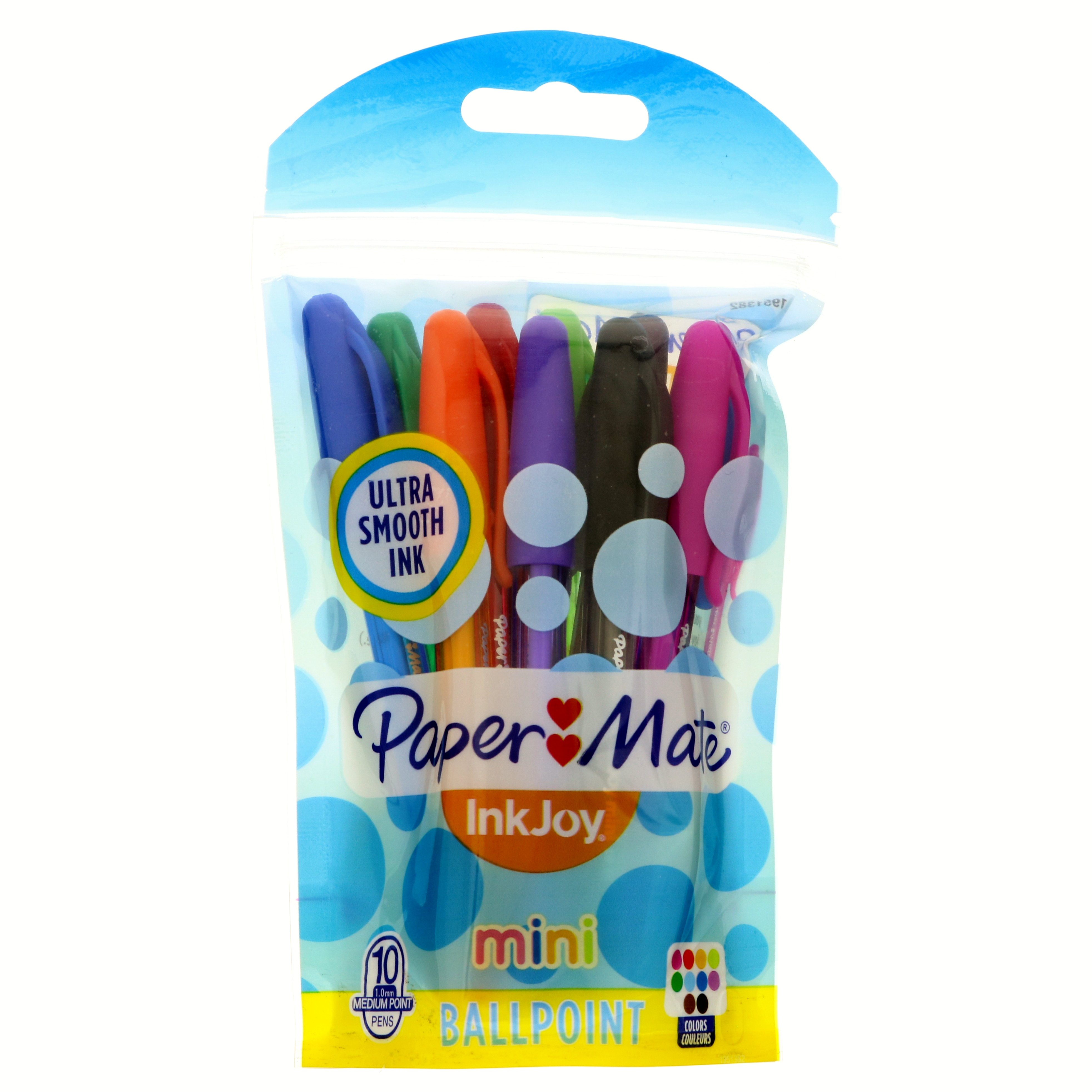 Paper Mate InkJoy Mini ST Assorted Color Ink 1.0mm Ballpoint Pins ...