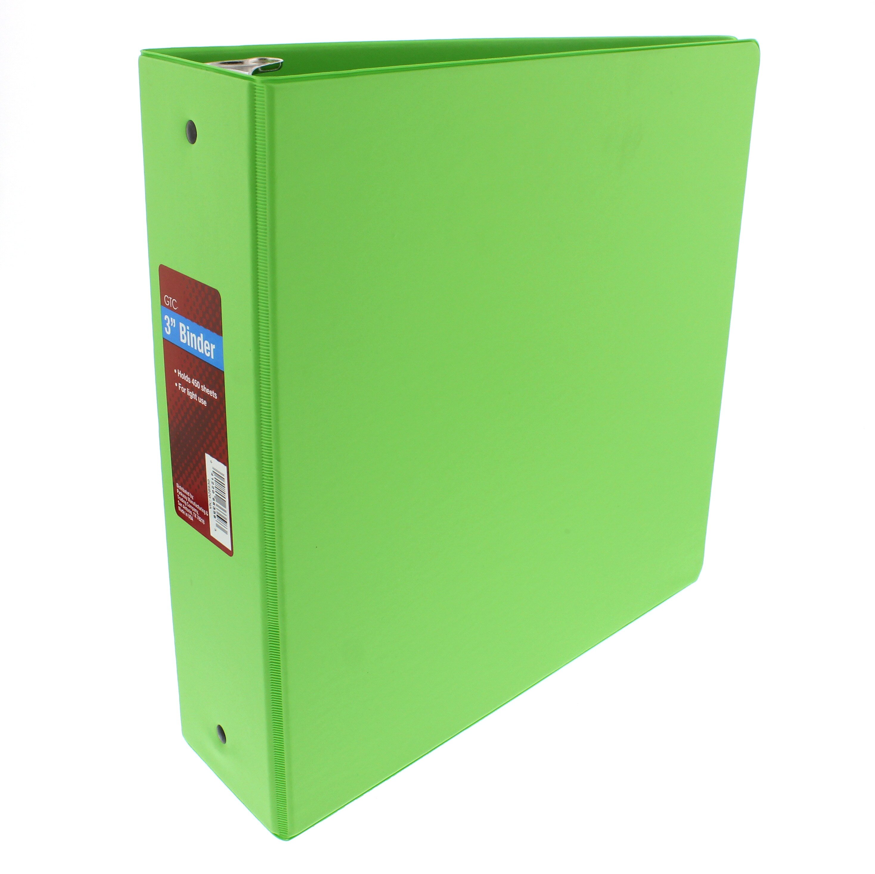 GTC 3 Inch Vinyl Binder, Green - Shop School & Office Supplies at H-E-B