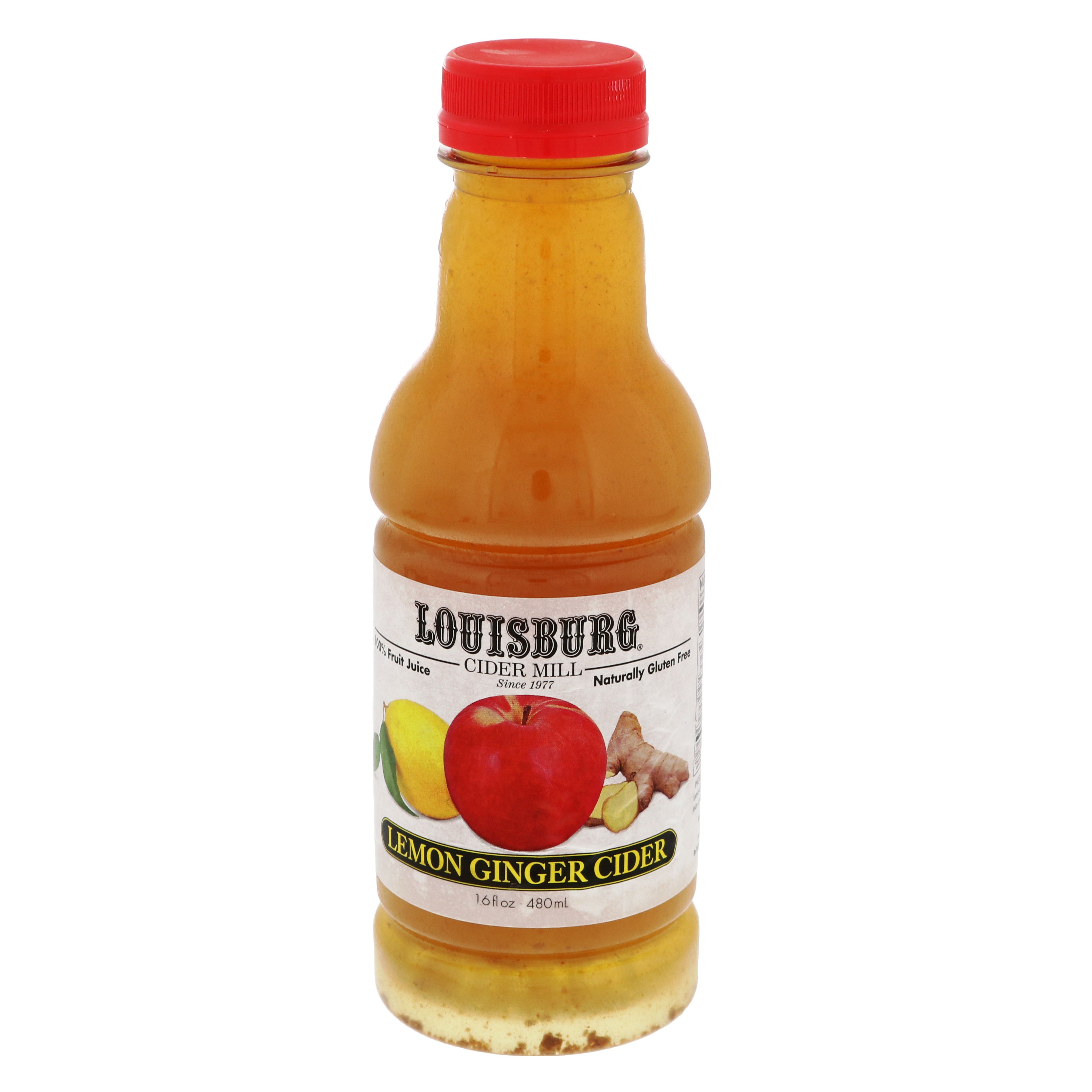 Louisburg Single Serve Lemon Ginger Apple Cider - Shop Juice at H-E-B