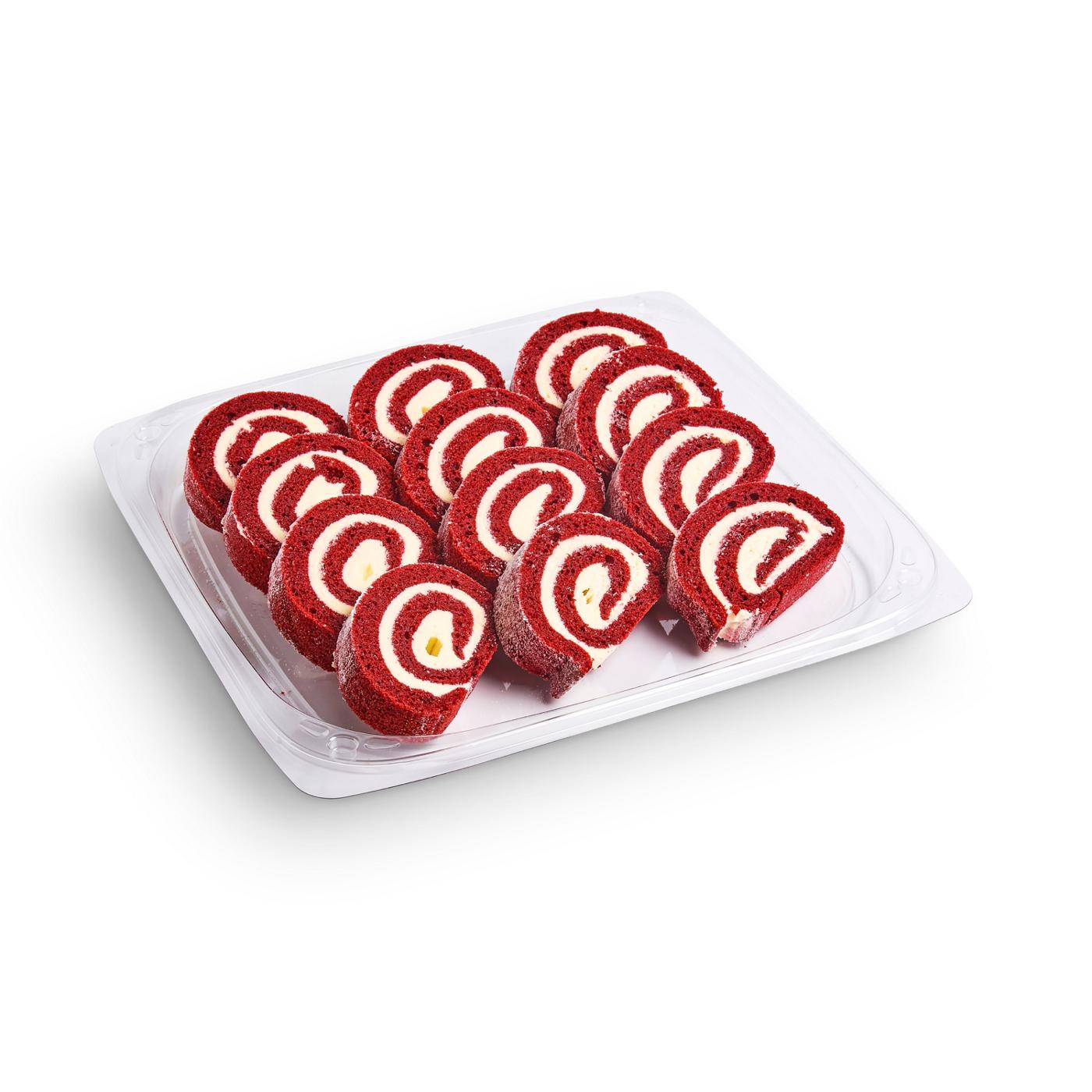 H-E-B Bakery Party Tray - Red Velvet Cake Rolls - Shop Standard party ...