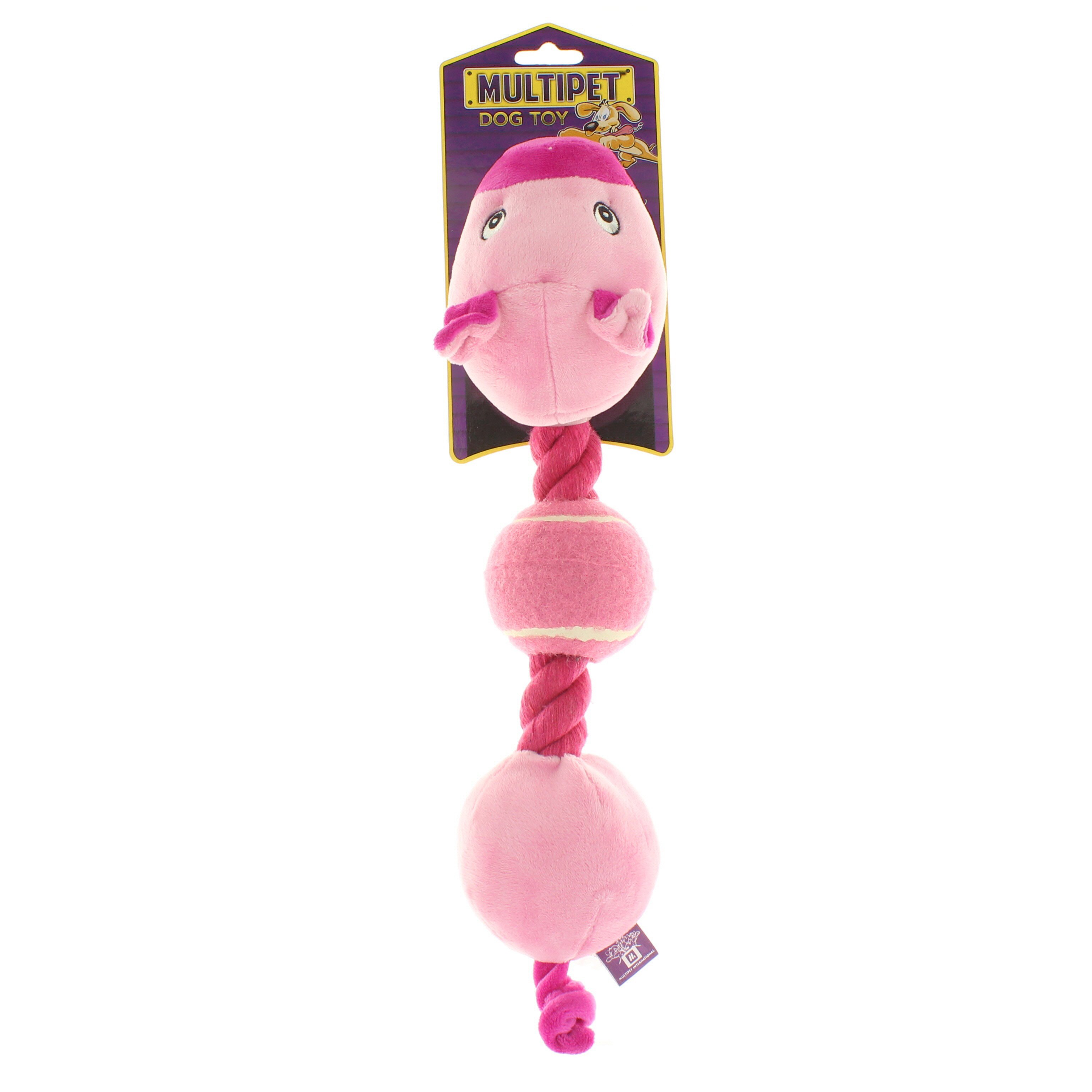 Multipet Rope Head Farm Animals Pig Toy - Shop Rope & tug toys at H-E-B