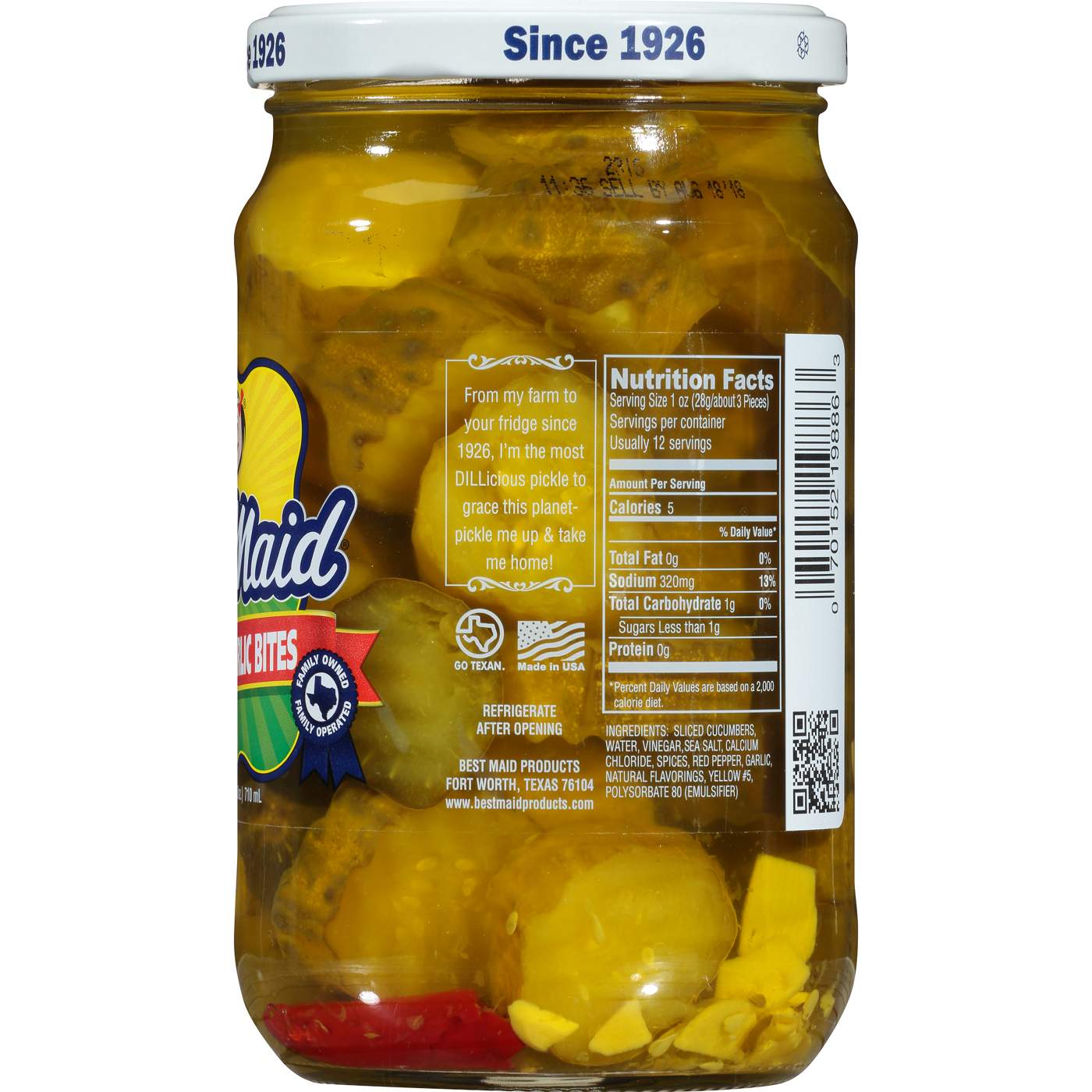 Best Maid Snappy Garlic Bites Pickle Chips - Shop Pickles & cucumber at ...