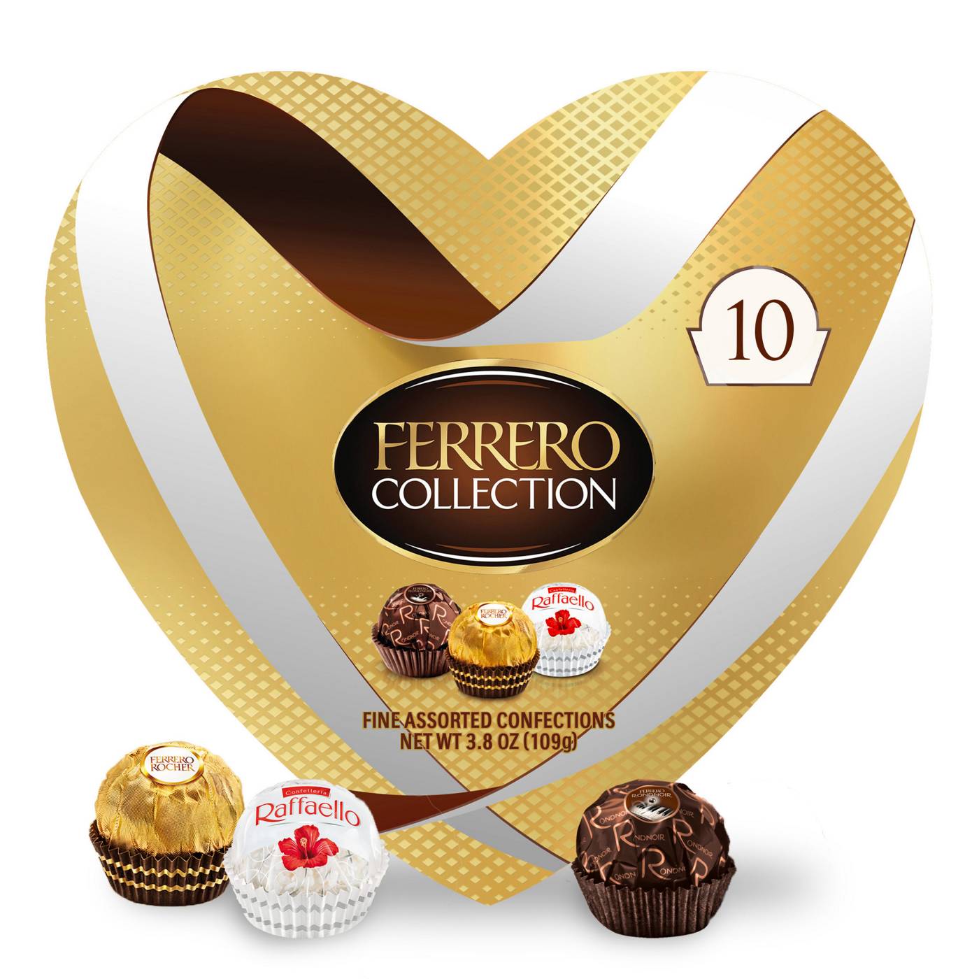 Ferrero Collection Fine Assorted Confections Valentine's Heart Gift Box ...