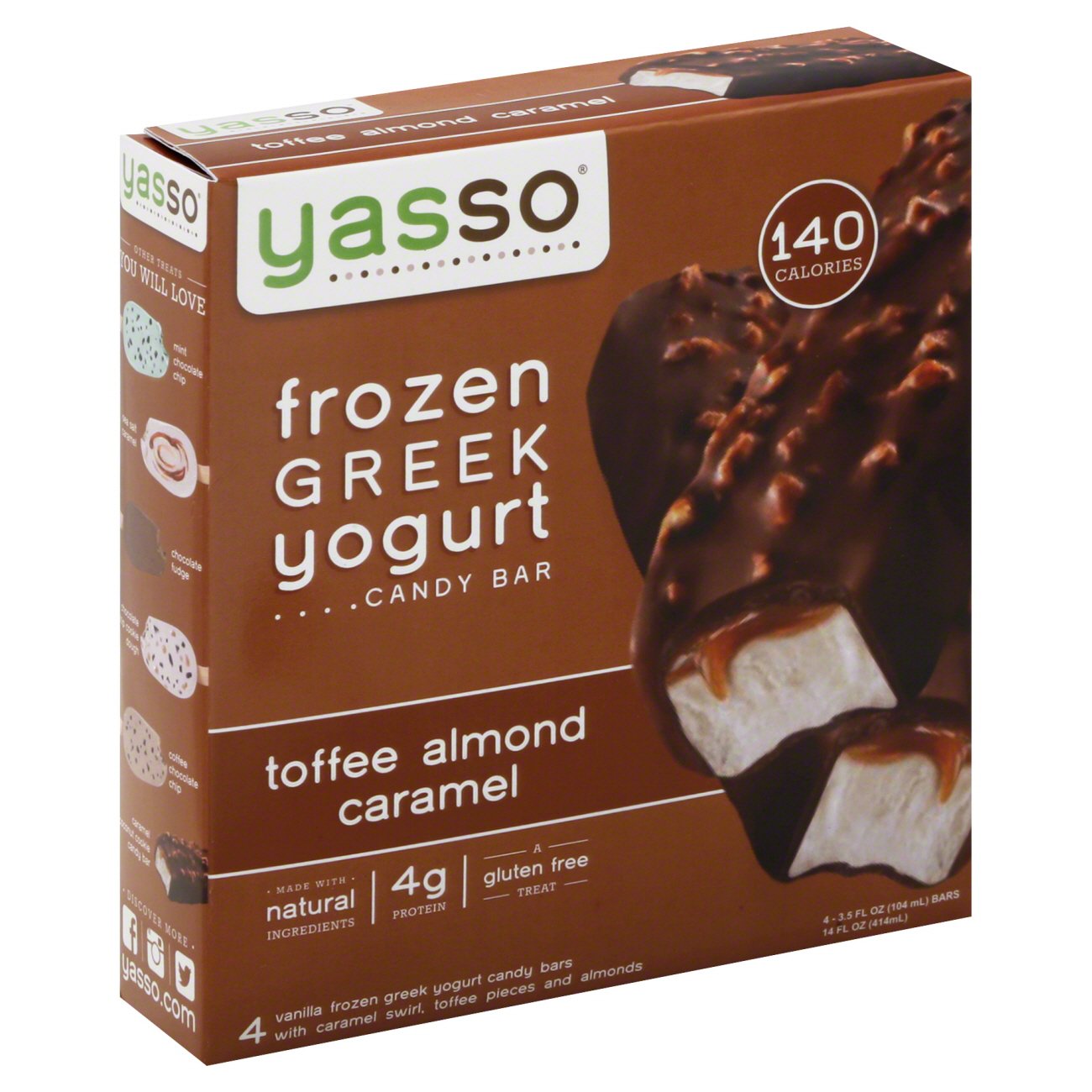 Yasso Frozen Greek Yogurt Toffee Crunch - Shop Ice Cream & Treats at H-E-B