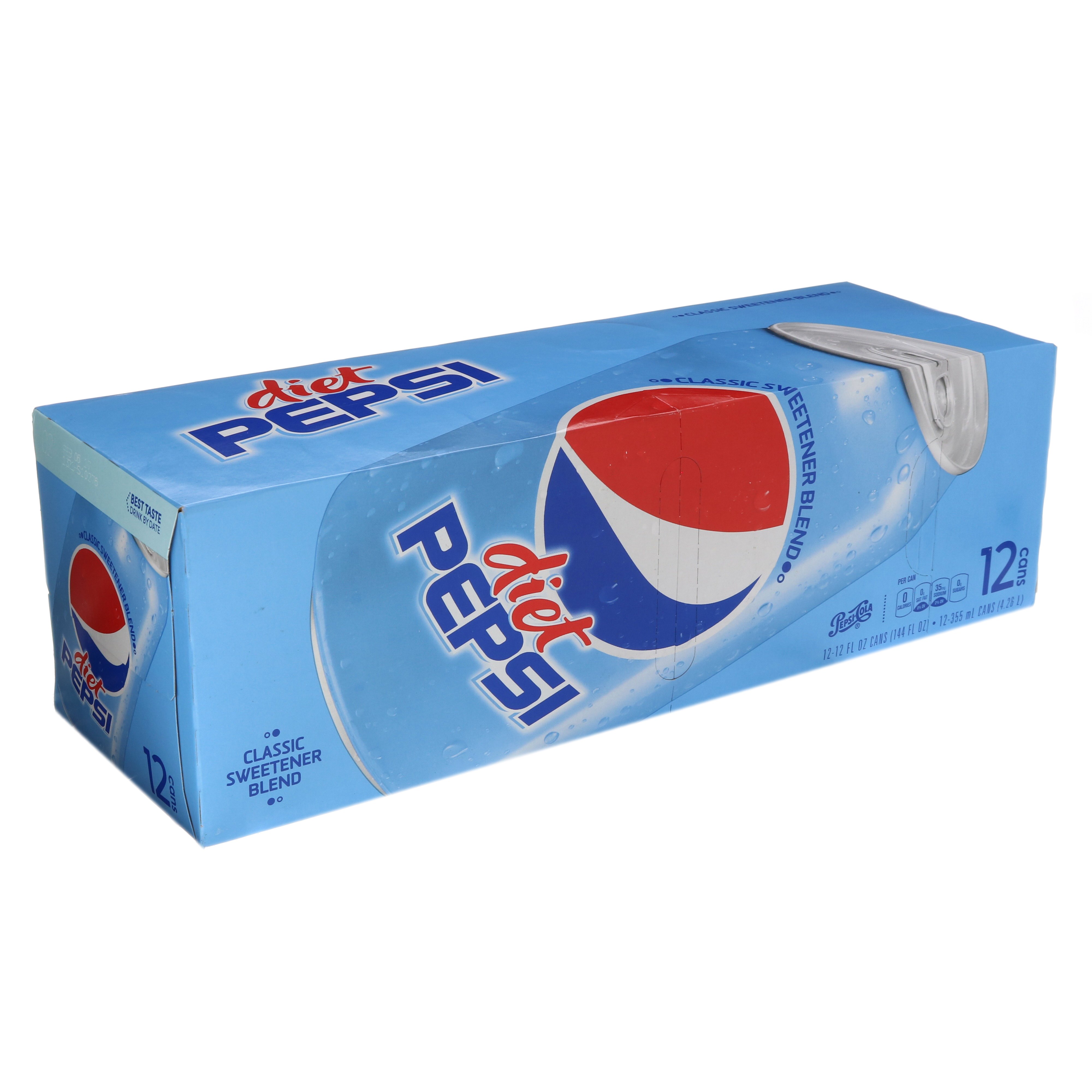Pepsi Diet Cola 12 oz Cans - Shop Soda at H-E-B
