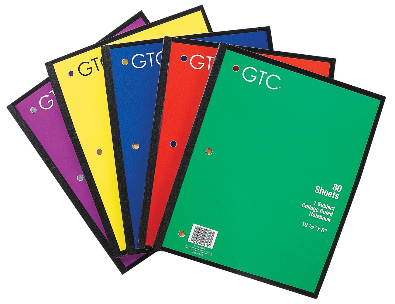 GTC 1 Subject College Ruled Wireless Notebook, Purple - Shop Notebooks ...