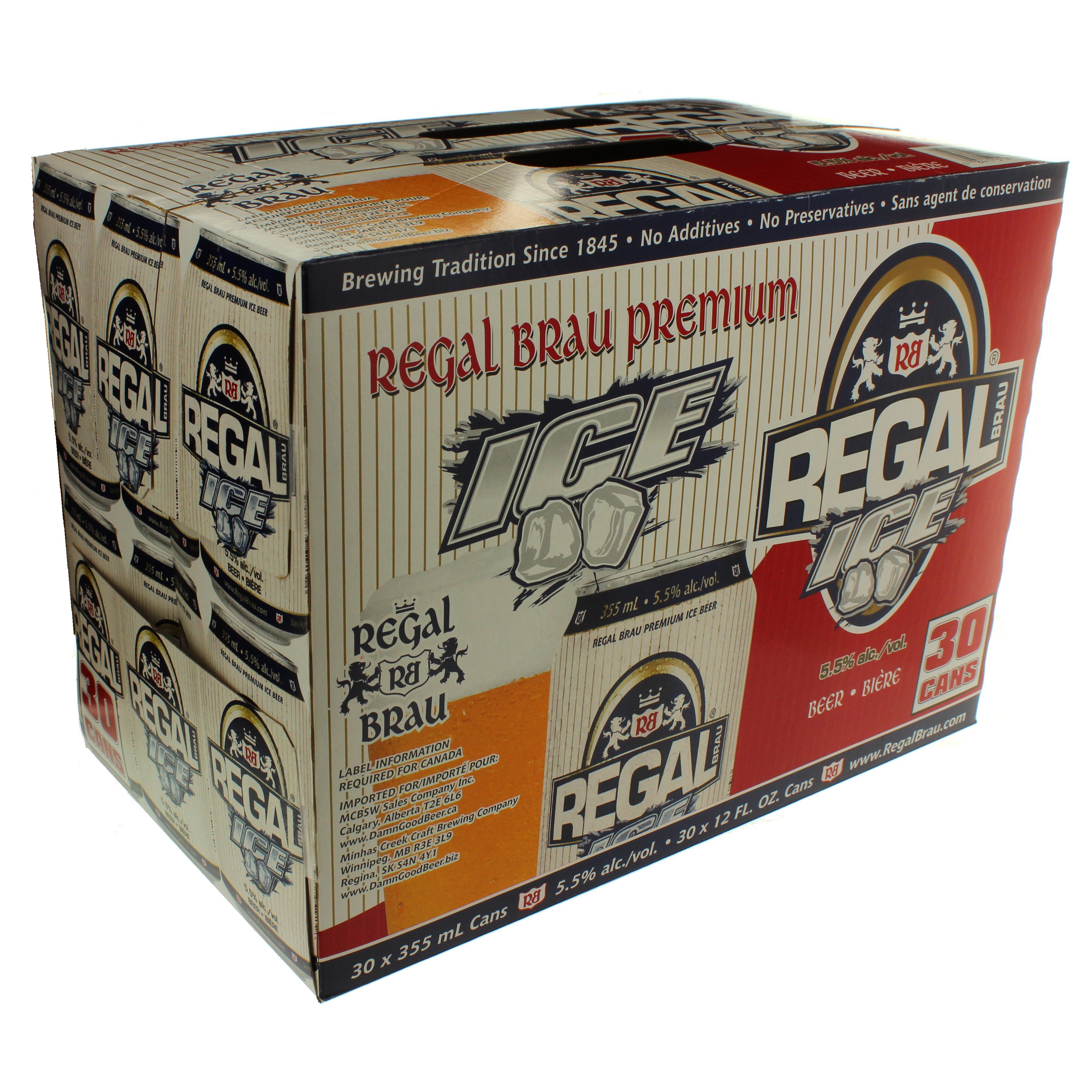 Regal Brau Premium Ice 30 Pack - Shop Beer & Wine at H-E-B