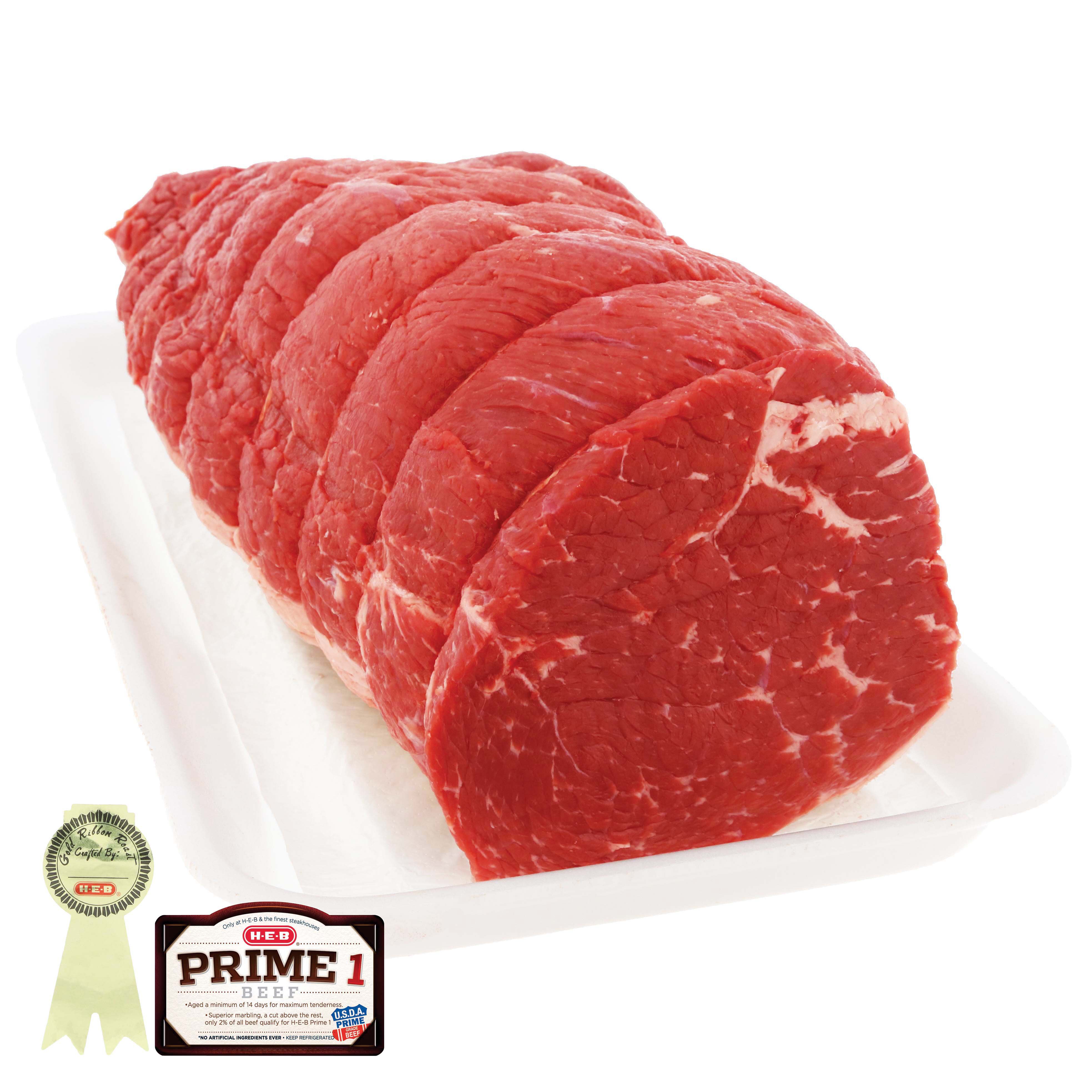 H-E-B Prime 1 Beef Bottom Round Rump Roast, Boneless, USDA Prime, Gold ...