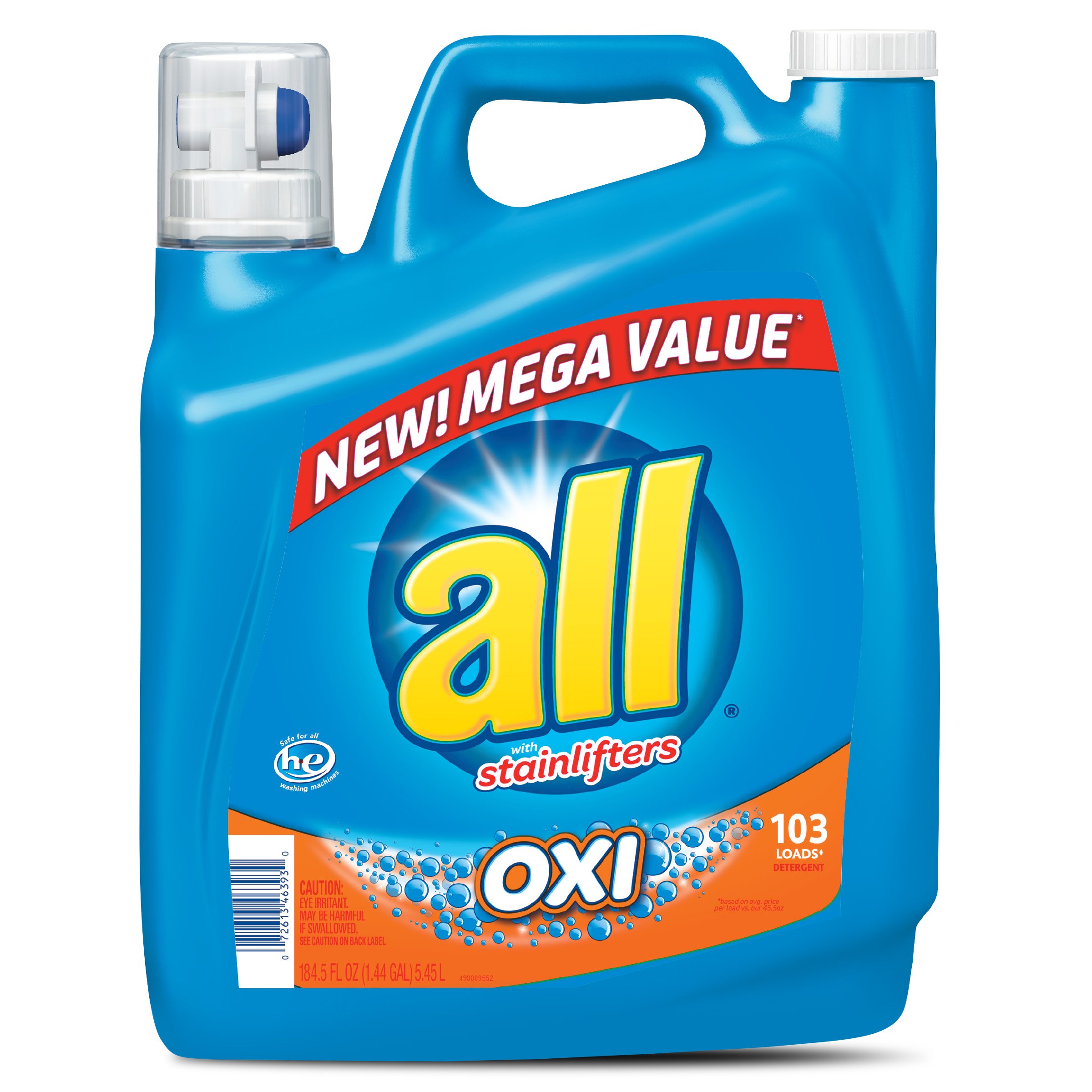 All Oxi Stainlifters HE Liquid Laundry Detergent 103 Loads - Shop ...